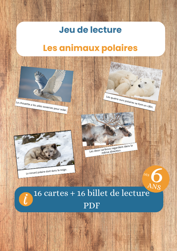 Jeu de lecture – Animaux polaires - Ressource pédagogique pour les ...