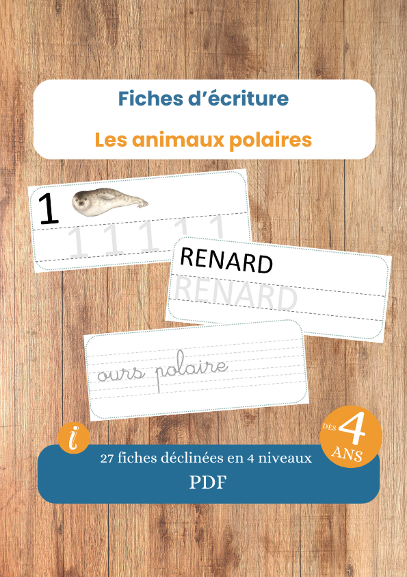 Fiches d’écriture – Animaux polaires - Ressource pédagogique pour les ...