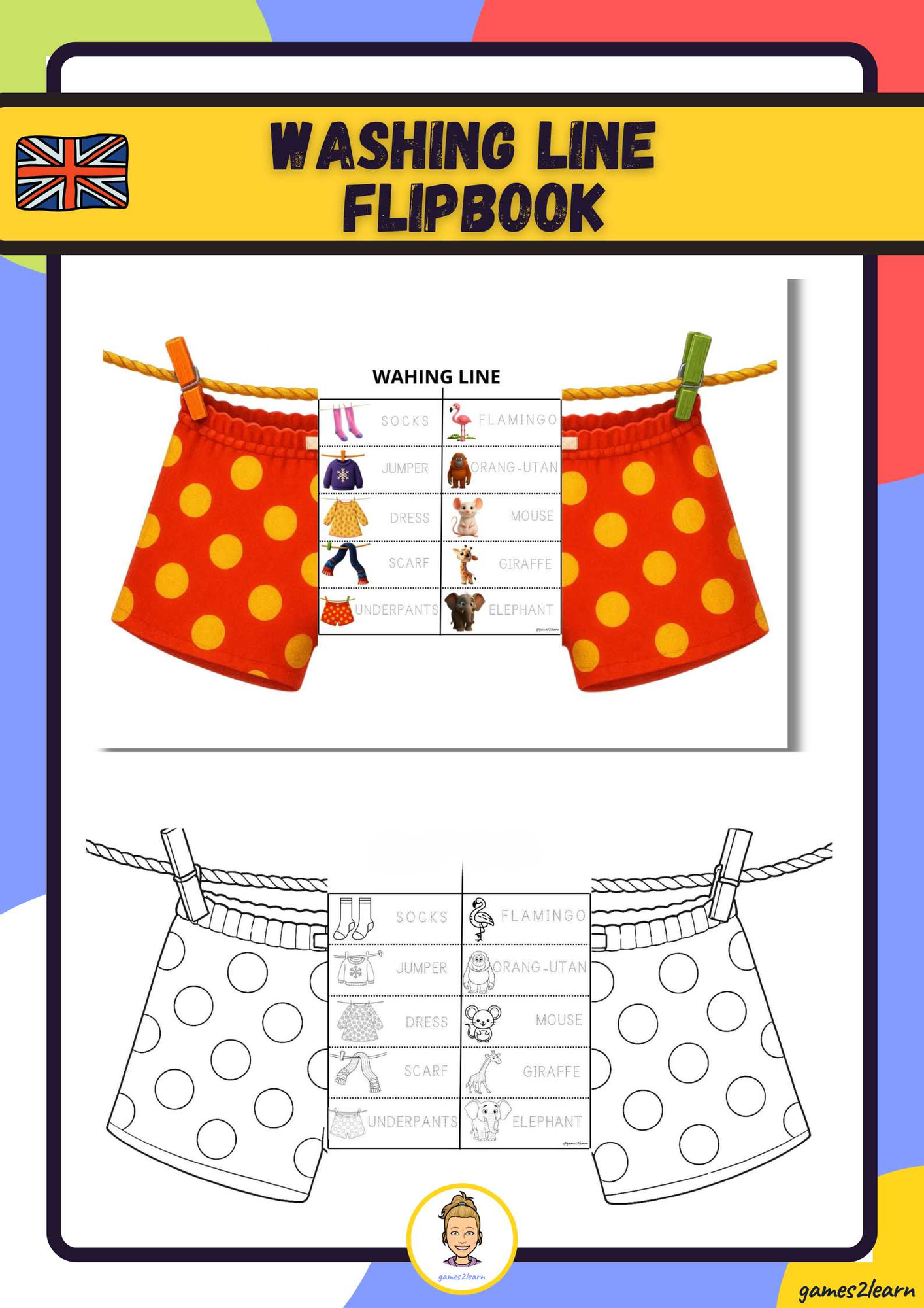 Clothes line Storytime flipbook - material de la siguiente asignatura ...