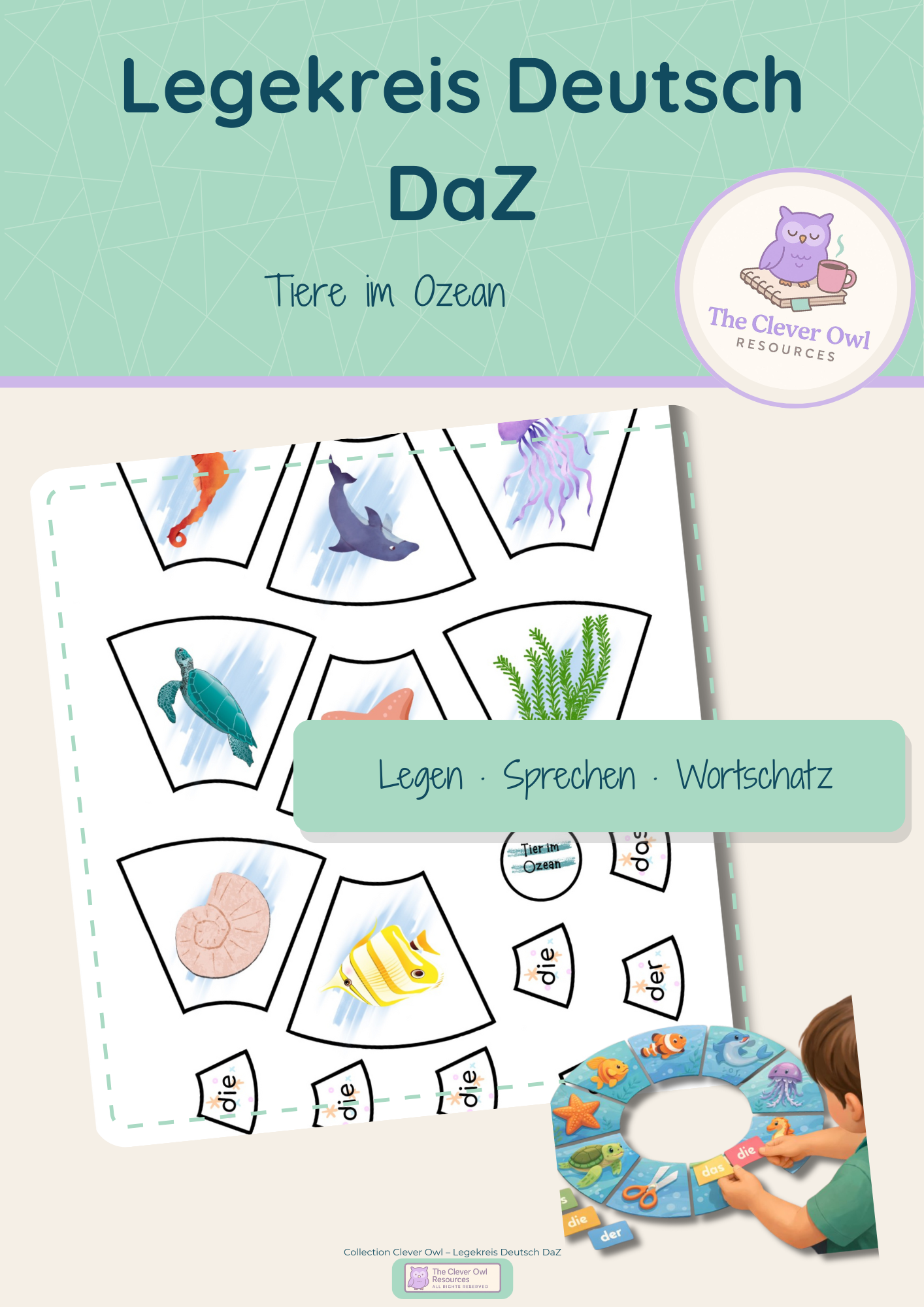 Legekreis Deutsch DaZ – Tiere im Ozean – Unterrichtsmaterial im Fach ...