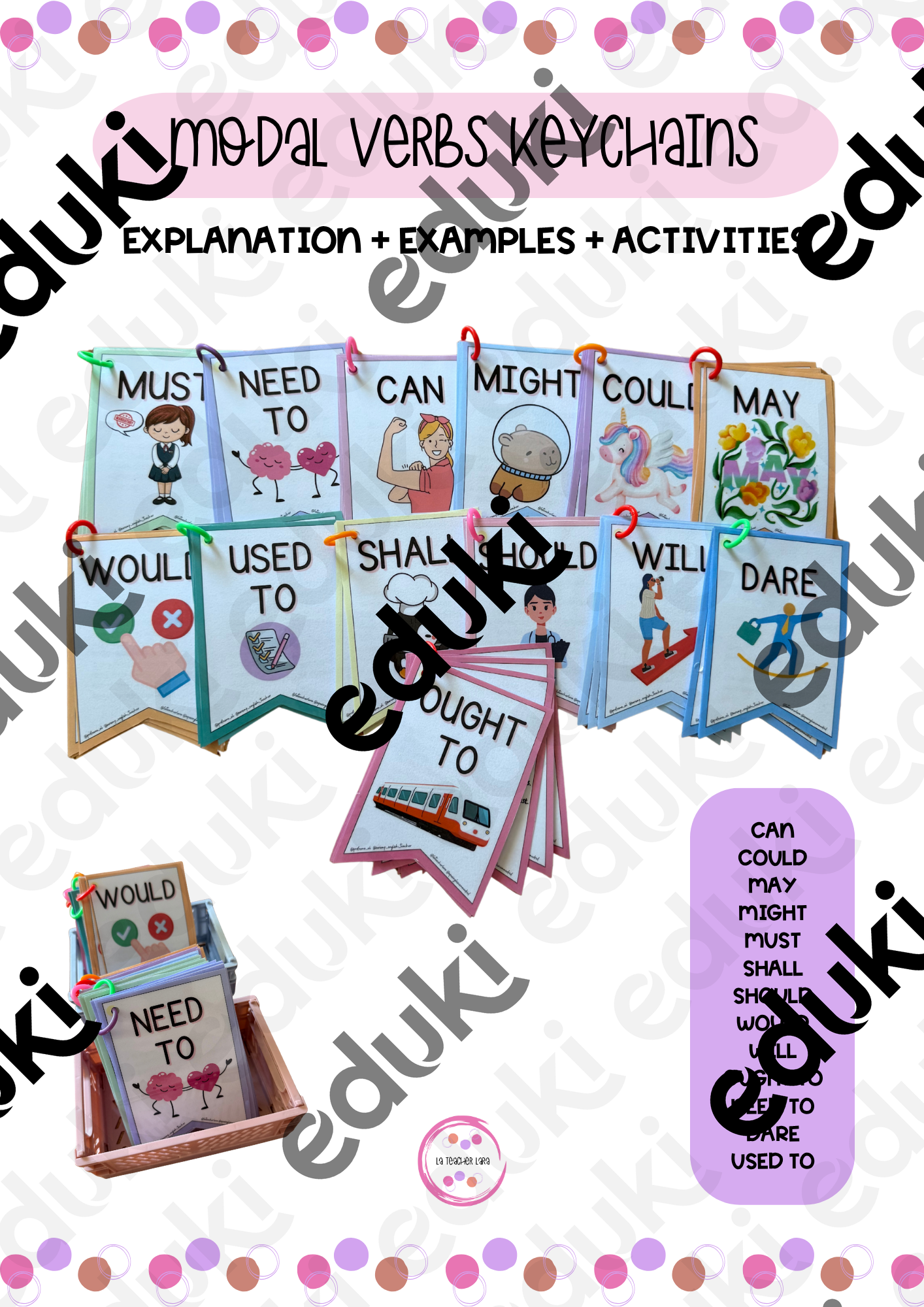 MODAL VERBS KEYCHAIN - Explanation and Activities – Unterrichtsmaterial ...