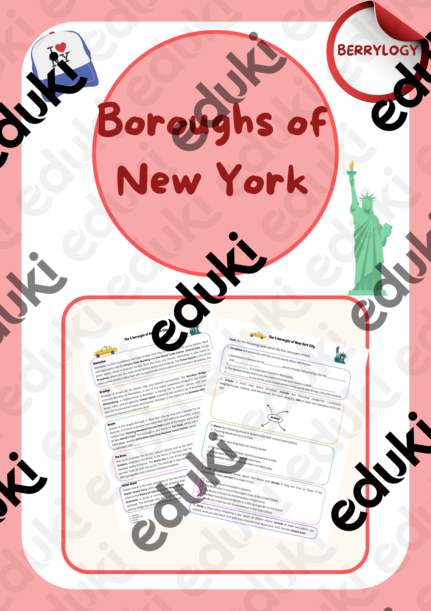Five Boroughs of New York – Unterrichtsmaterial im Fach Englisch
