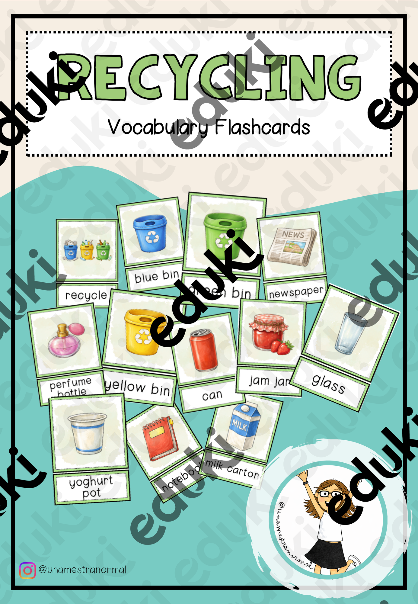 RECYCLING – Vocabulary Flashcards - material de la siguiente asignatura ...