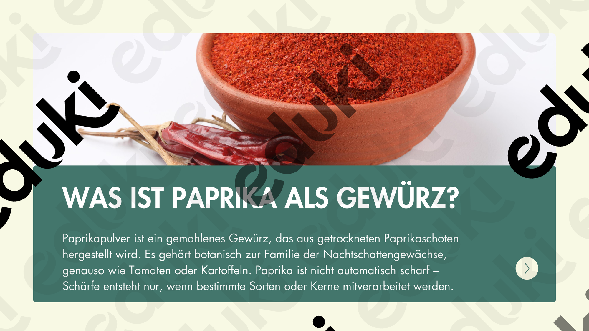Todays Spice Paprika – Unterrichtsmaterial in den Fächern Arbeitslehre ...