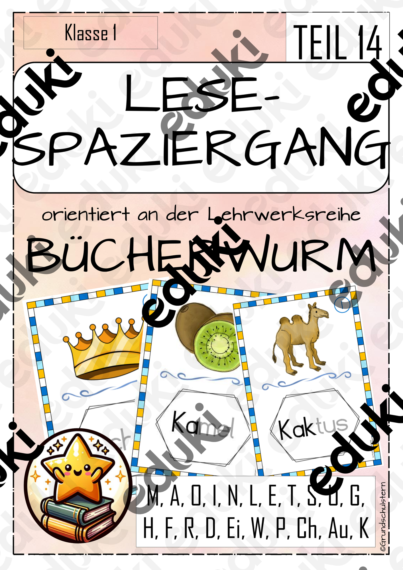 Lesespaziergang Klasse 1 Teil 14 Buchstaben – Unterrichtsmaterial im ...