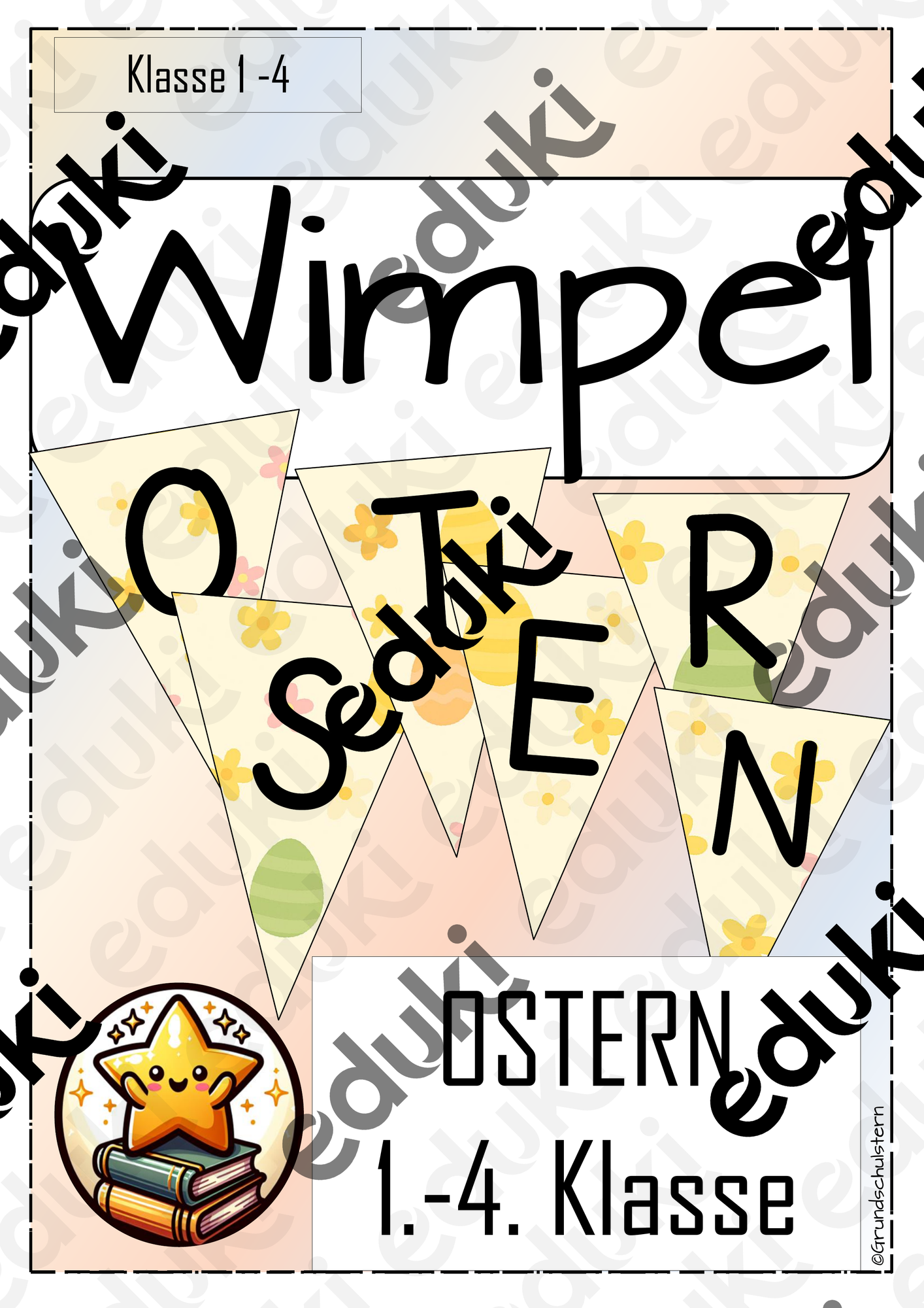 Ostern Wimpel Klassenraum Dekoration – Unterrichtsmaterial im Fach ...