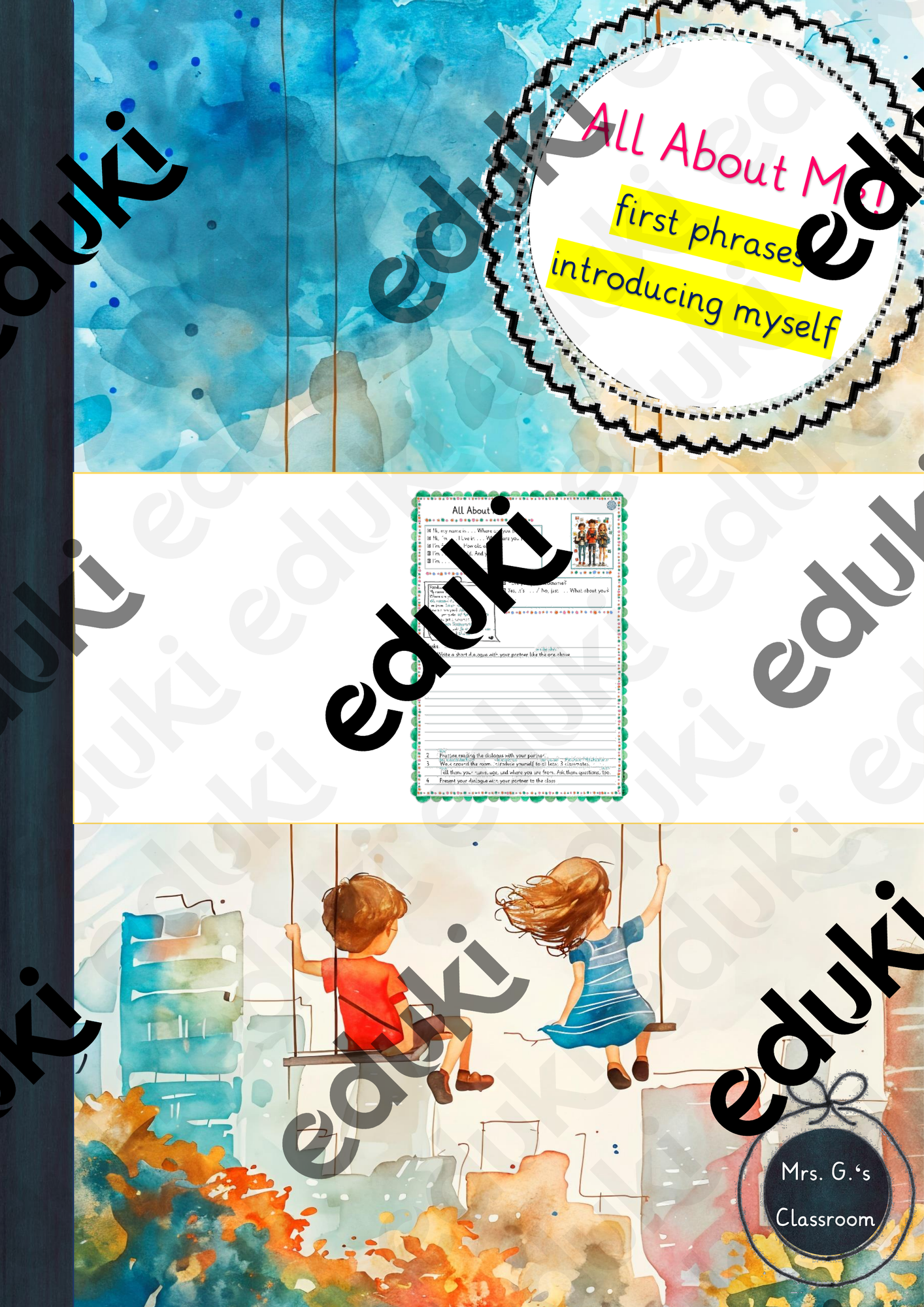 All About Me – Introducing Yourself in English – Unterrichtsmaterial im ...