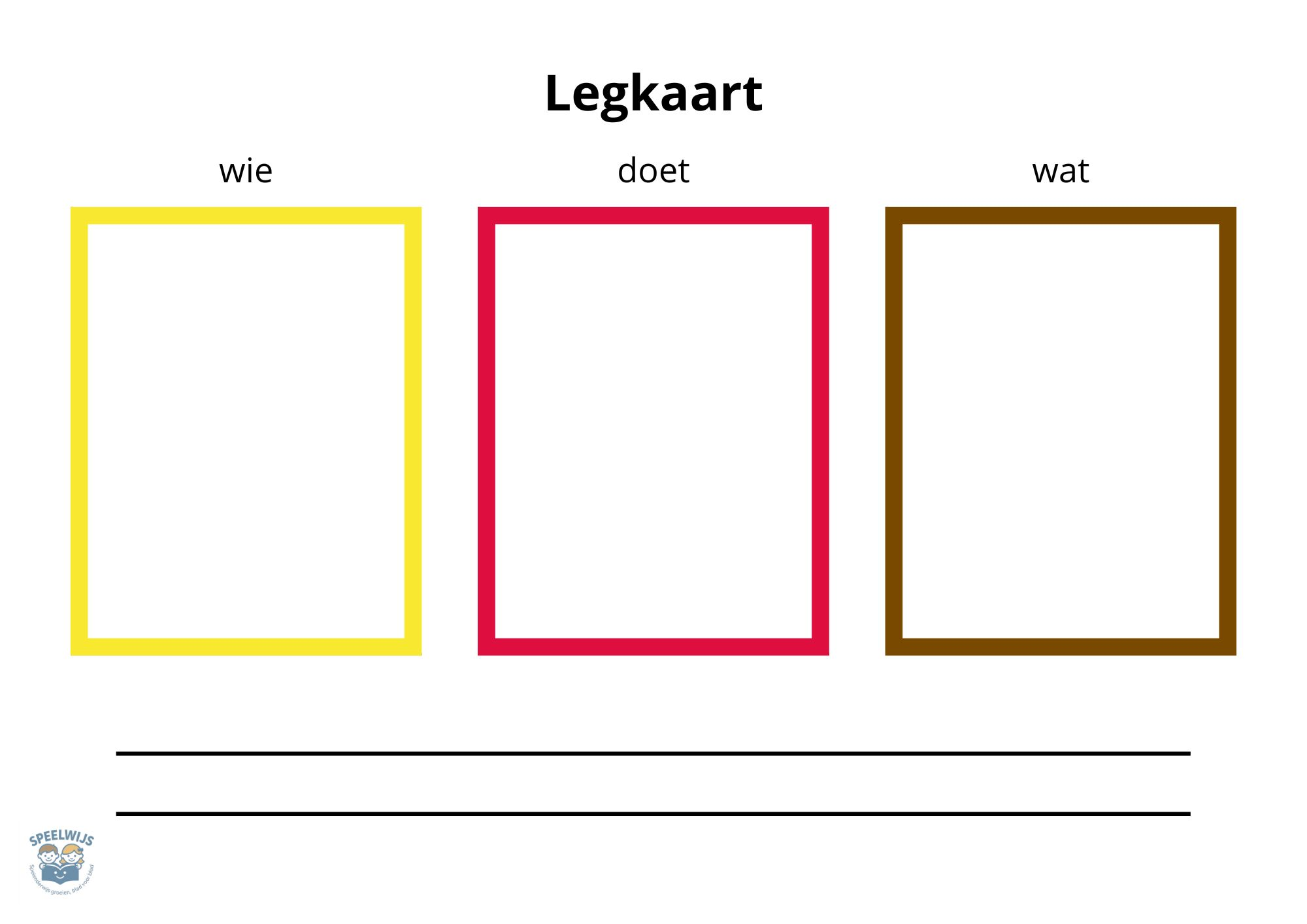 Zien is snappen - wie doet wat - Lesmateriaal in het vak Nederlands