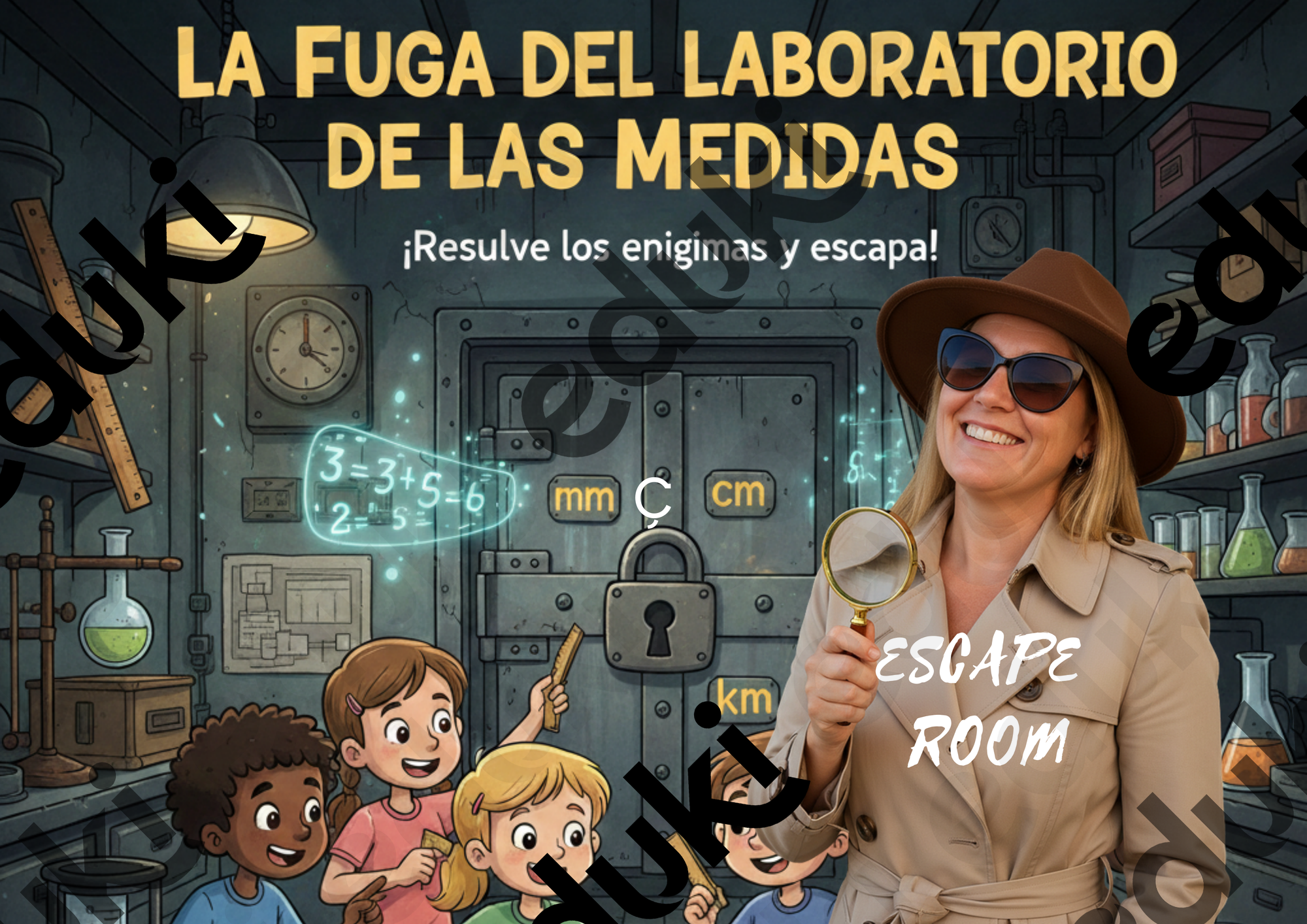 ESCAPE ROOM: LA FUGA DEL LABORATORIO DE MEDIDAS: LONGITUD - material de ...