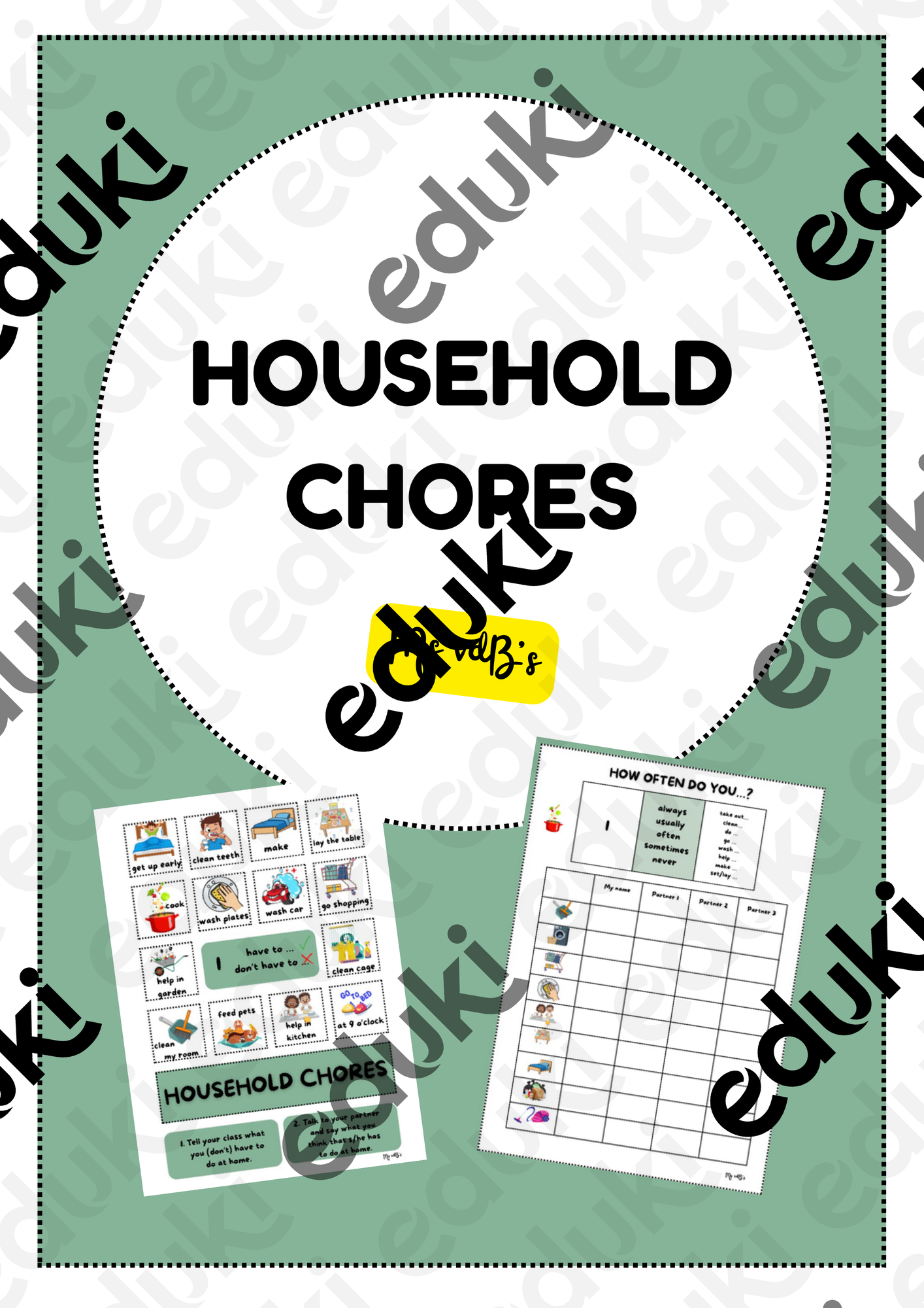 Household Chores - Speaking Activities – Unterrichtsmaterial im Fach ...