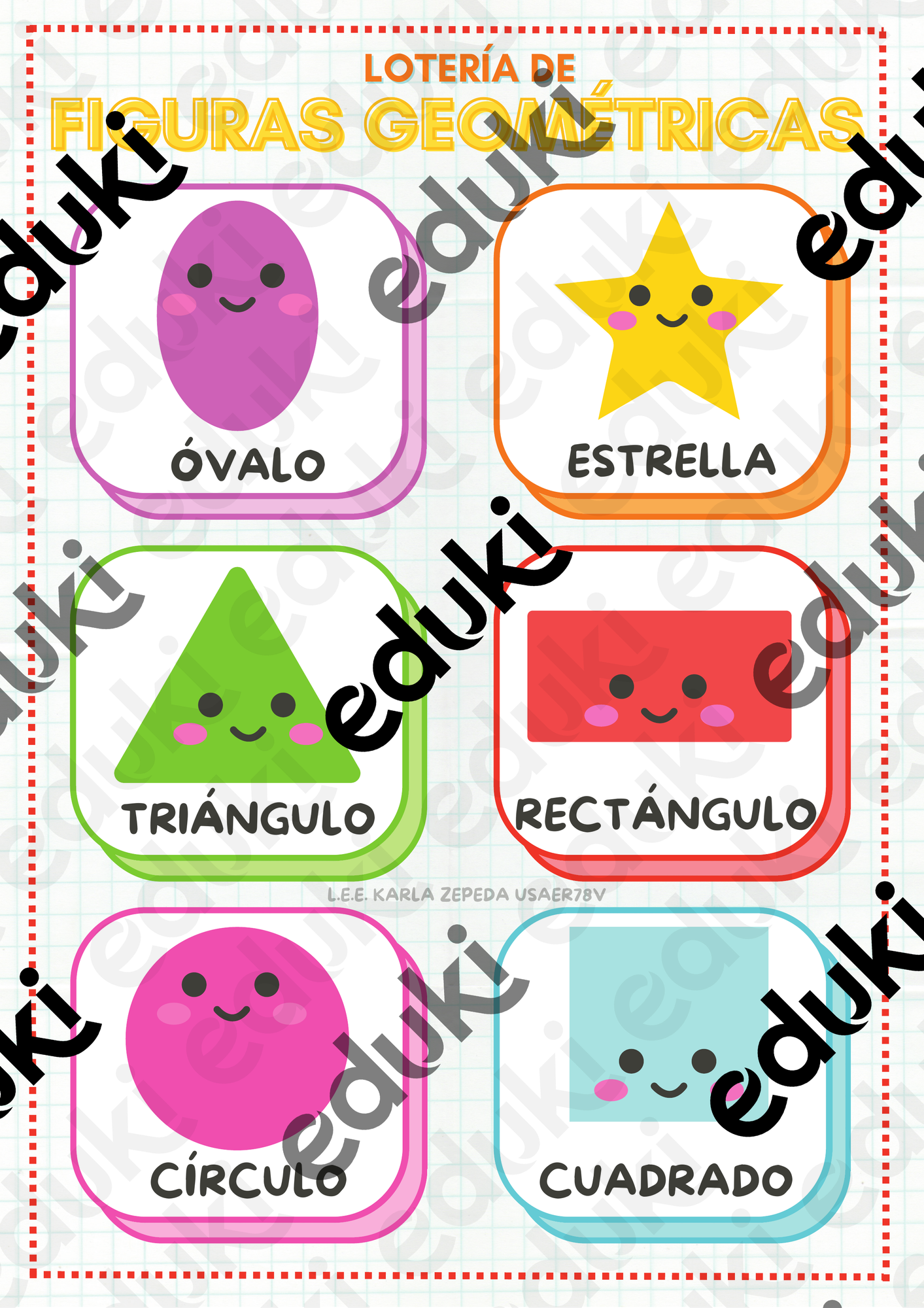 Lotería de figuras Miss Karla - material de la siguiente asignatura ...