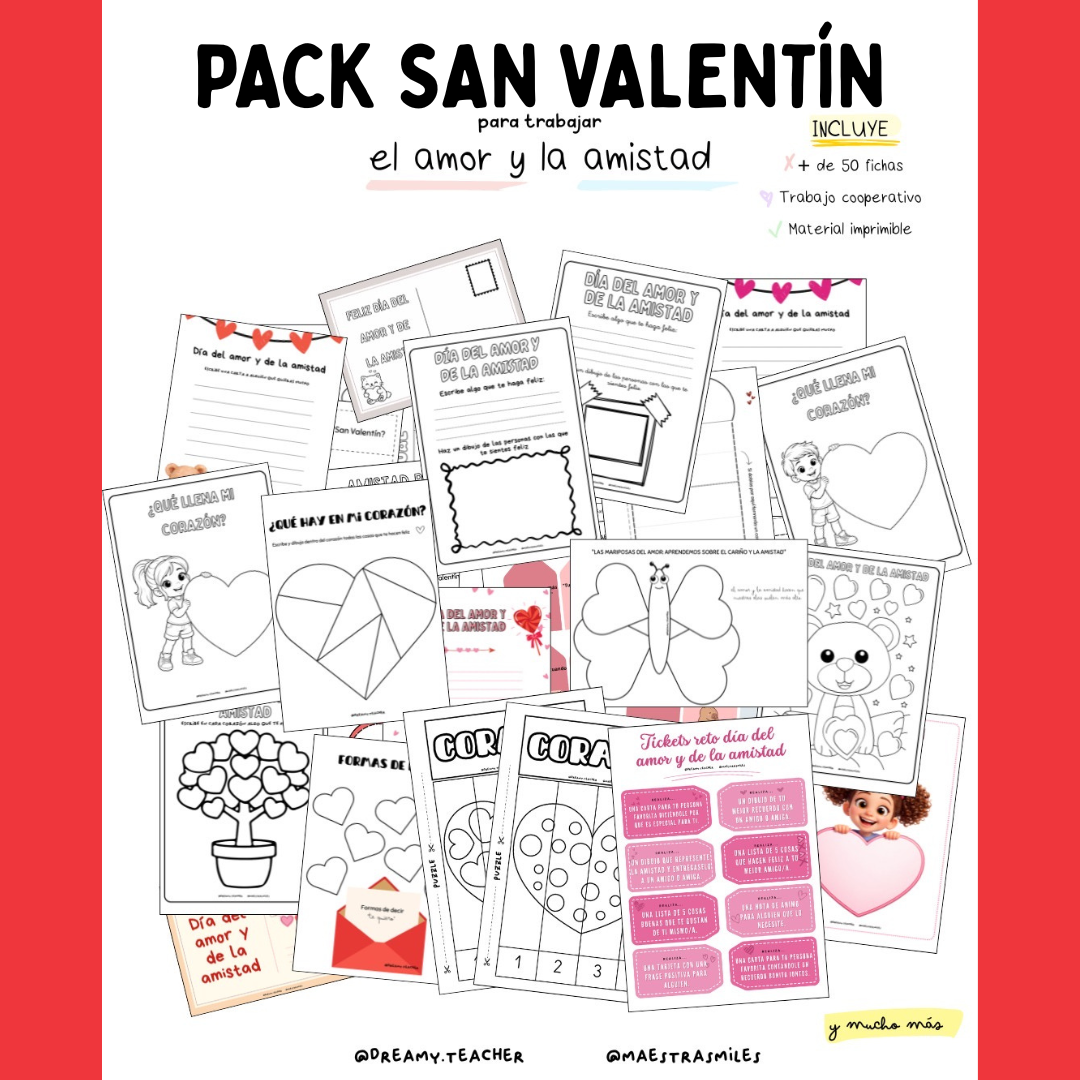 PACK SAN VALENTÍN - material didáctico de las asignaturas Tutoría ...