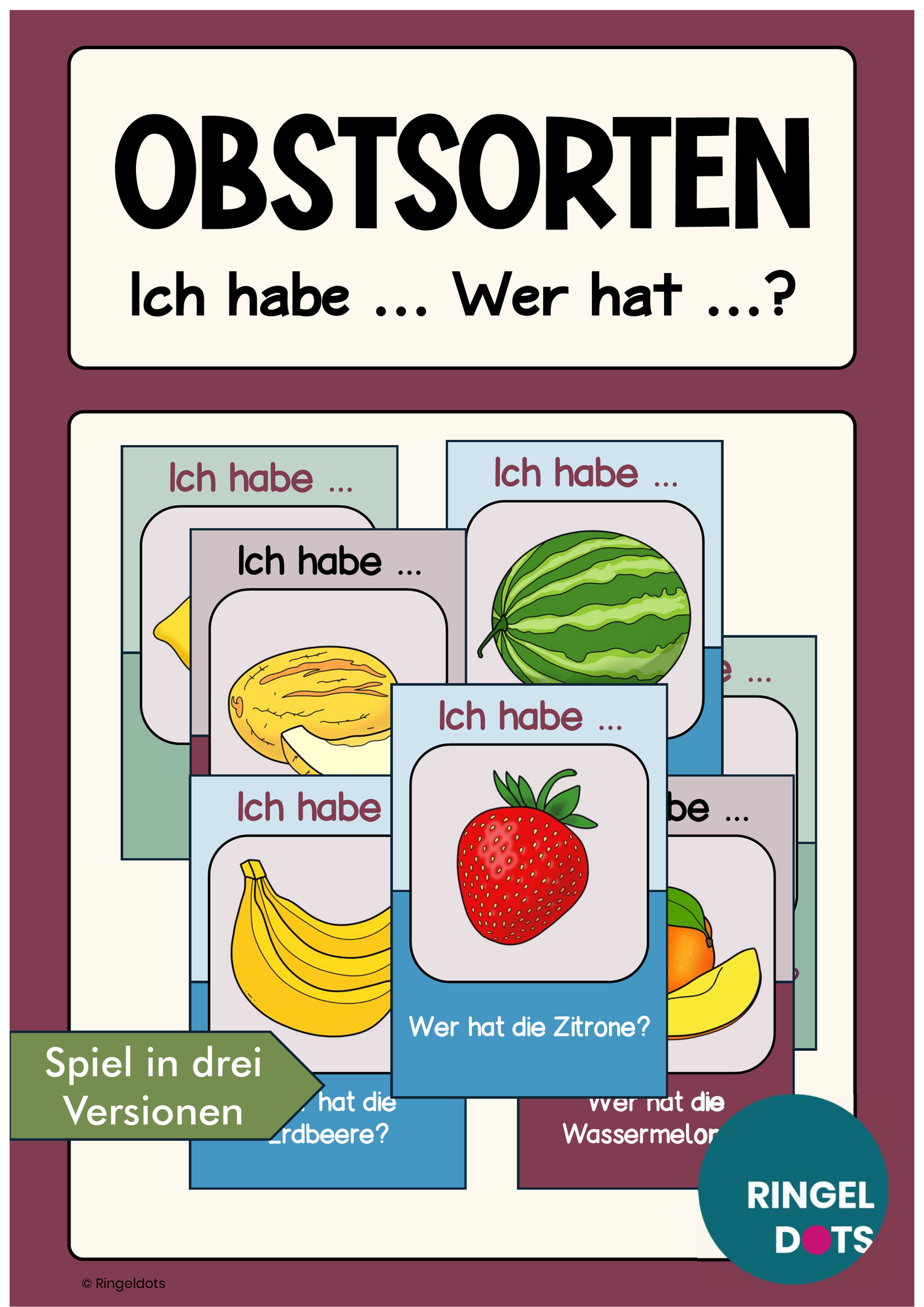 Ich habe ... Wer hat ..? - Obst und Obstsorten (DaZ/DaF ...