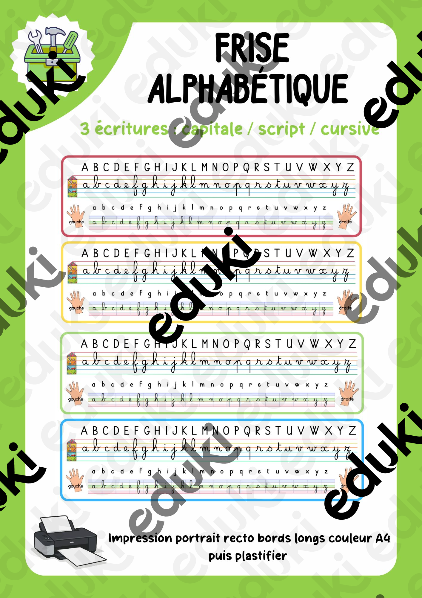 Outil la frise alphabétique individuelle - Ressource pédagogique pour ...