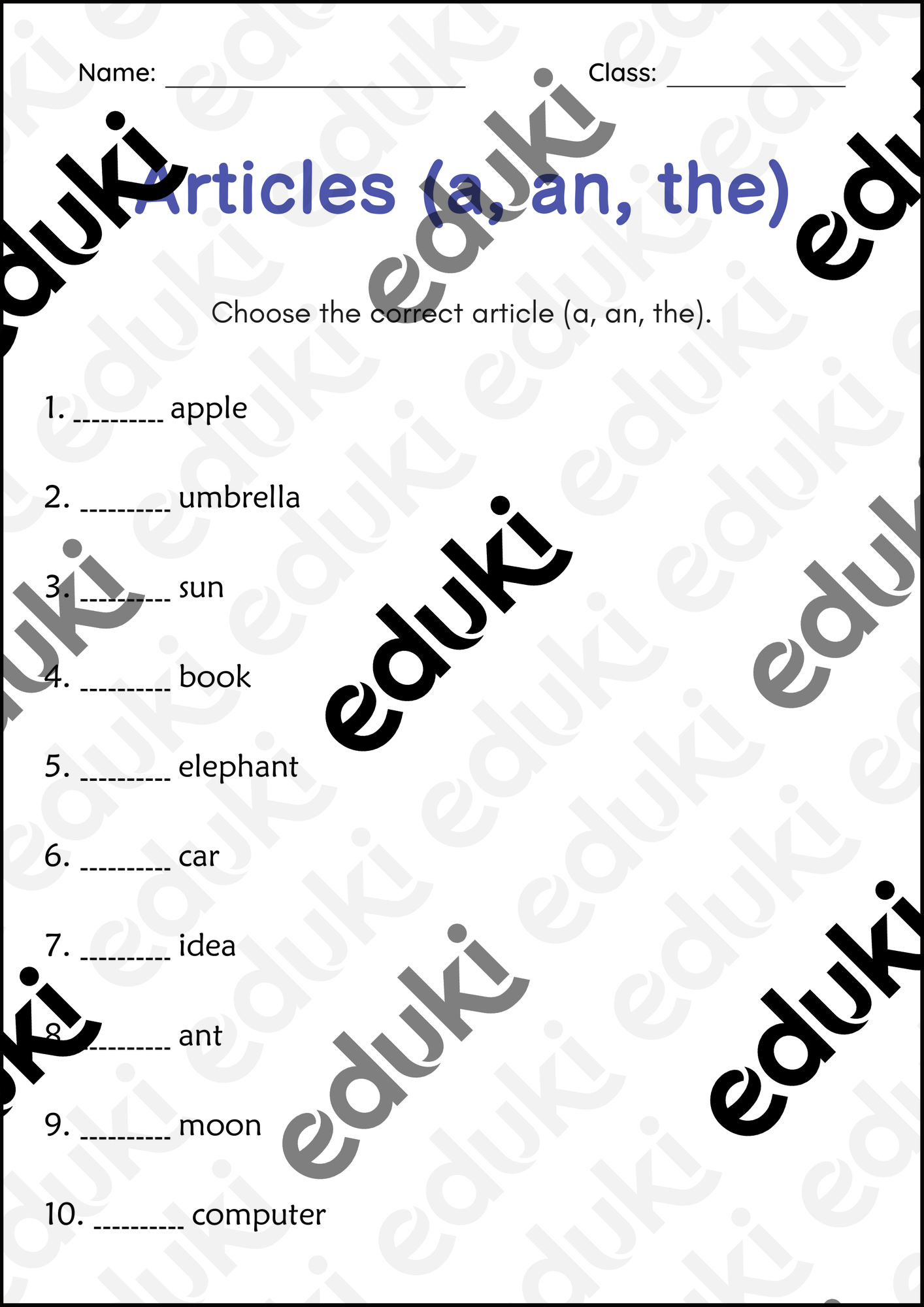 Articles and Proper Adjectives - Ressource pédagogique pour ton cours ...