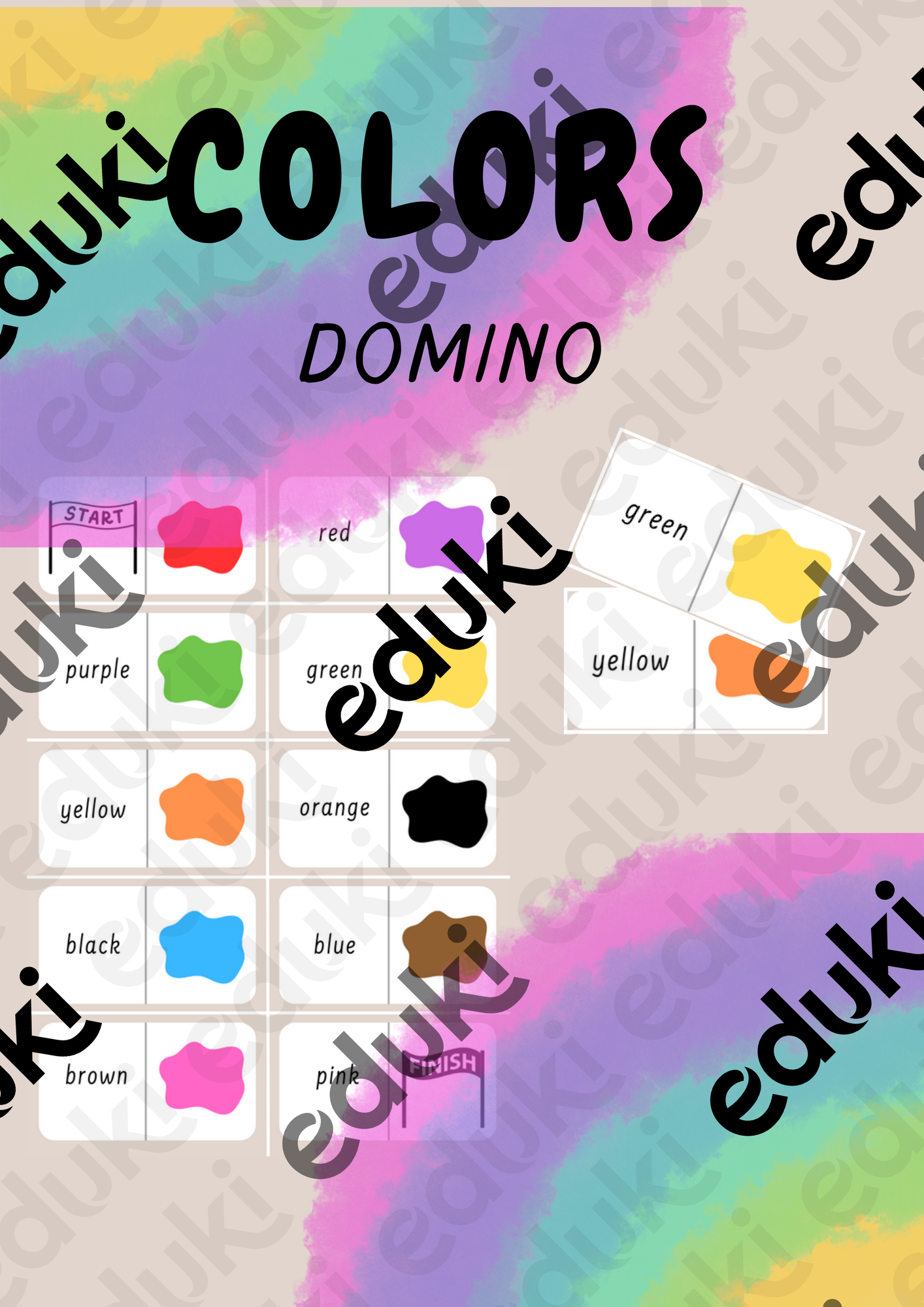 domino colors – Unterrichtsmaterial im Fach Englisch