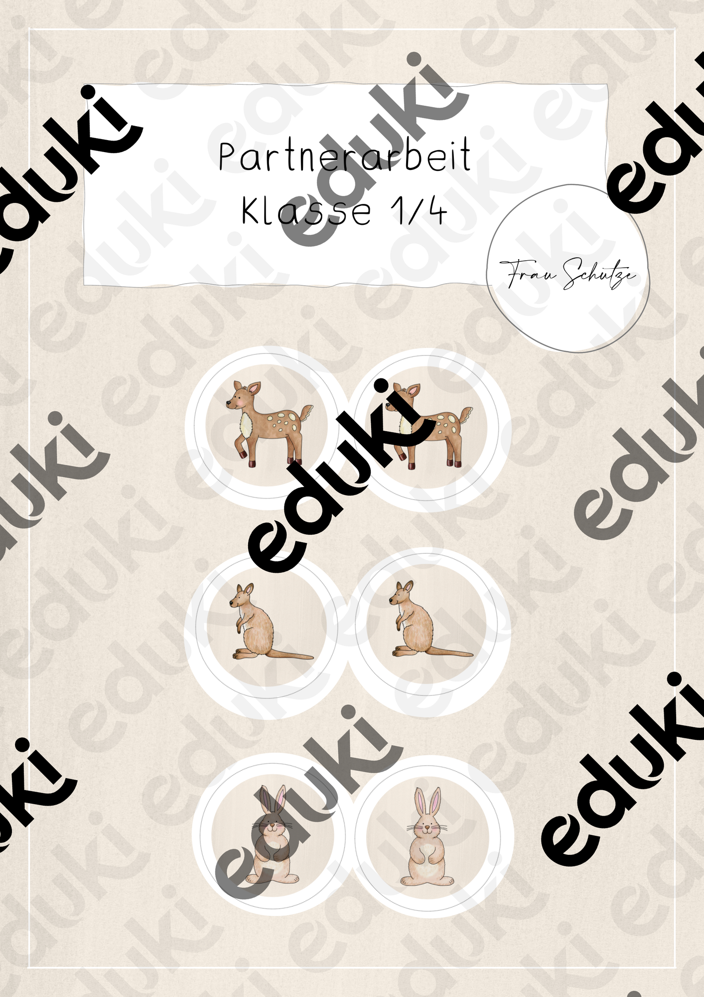 Partnerarbeit, 1./4. Klasse – Unterrichtsmaterial im Fach ...