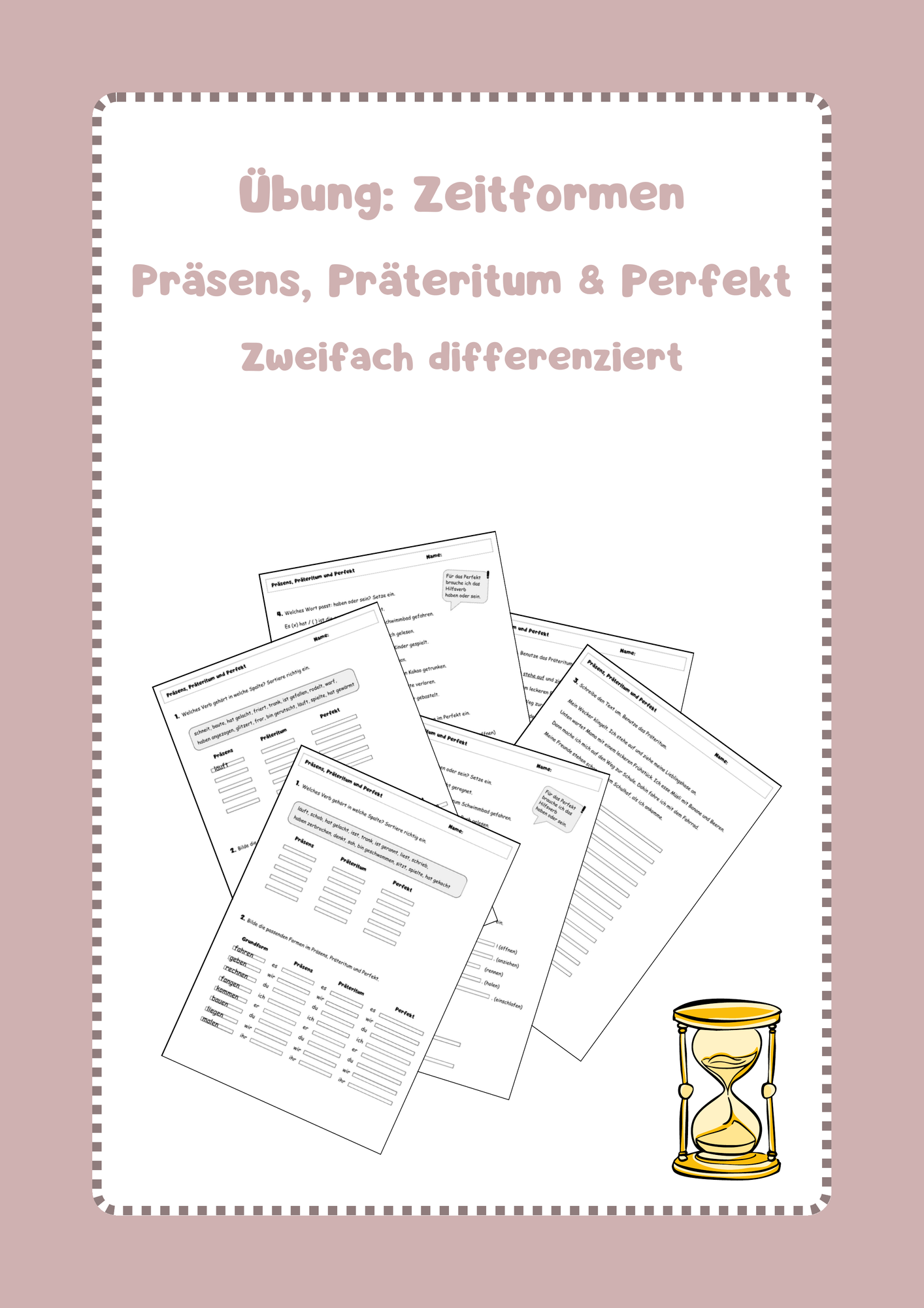 Zeitformen üben: Präsens, Präteritum und Perfekt – Unterrichtsmaterial ...
