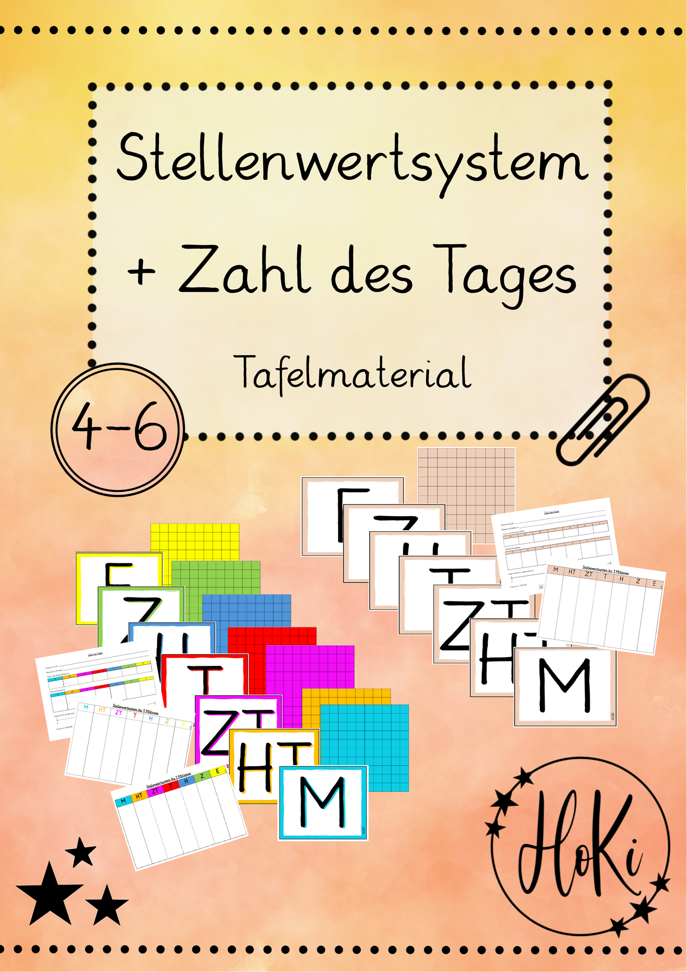 Tafelmaterial zum Stellenwertsystem bis 1 Mio. (HoKi ...