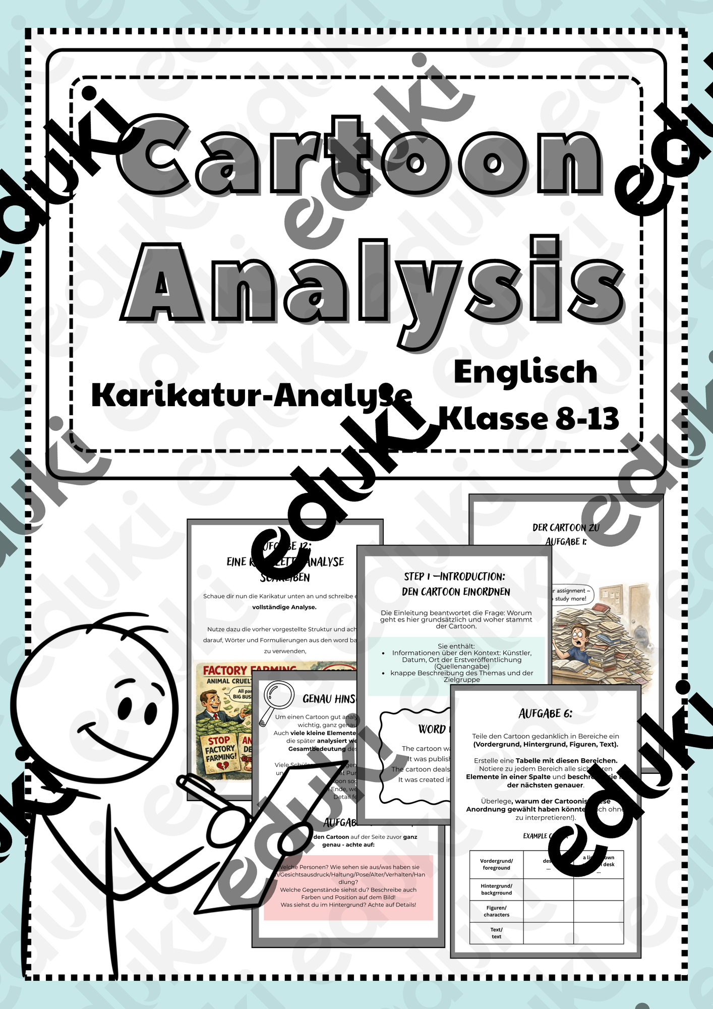 Cartoon Analysis - Englisch - Klasse 8-13 – Unterrichtsmaterial im Fach ...