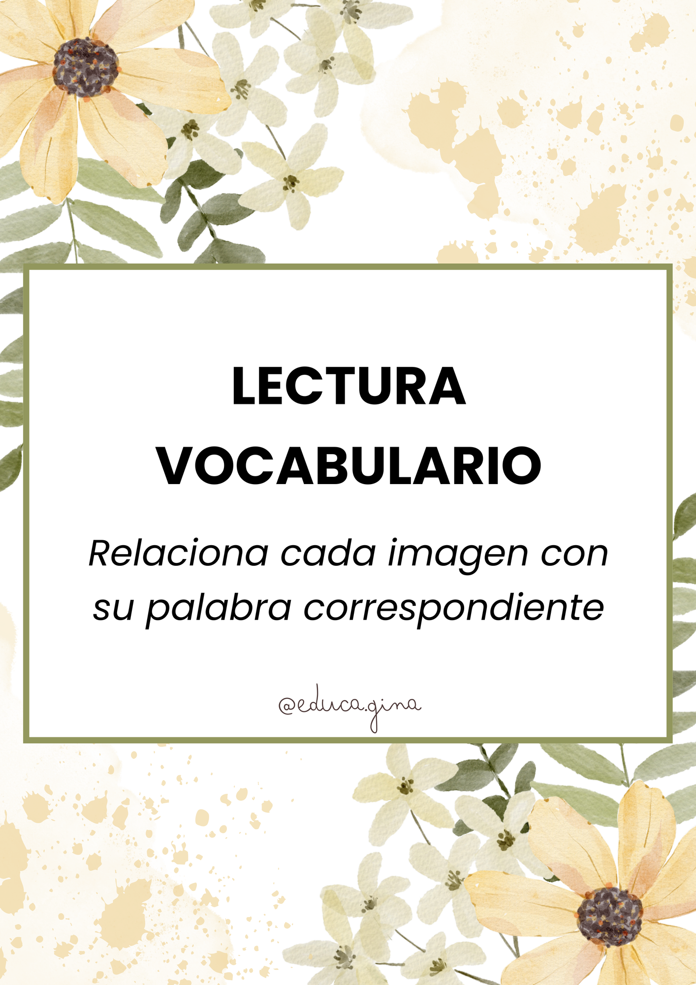 Lectura vocabulario - PRIMAVERA - material de la siguiente asignatura ...