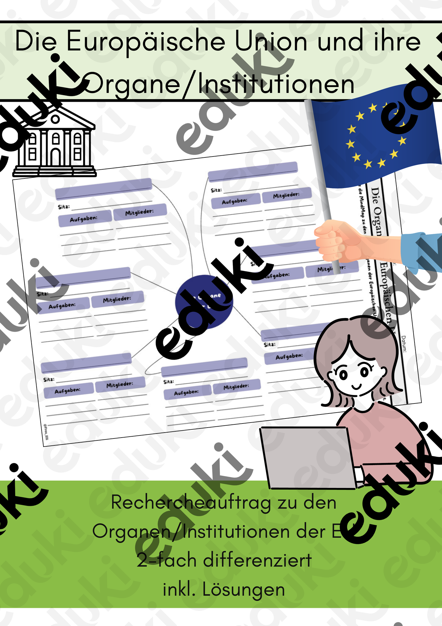 Die Europäische Union - Die Organe/Institutionen – Unterrichtsmaterial ...