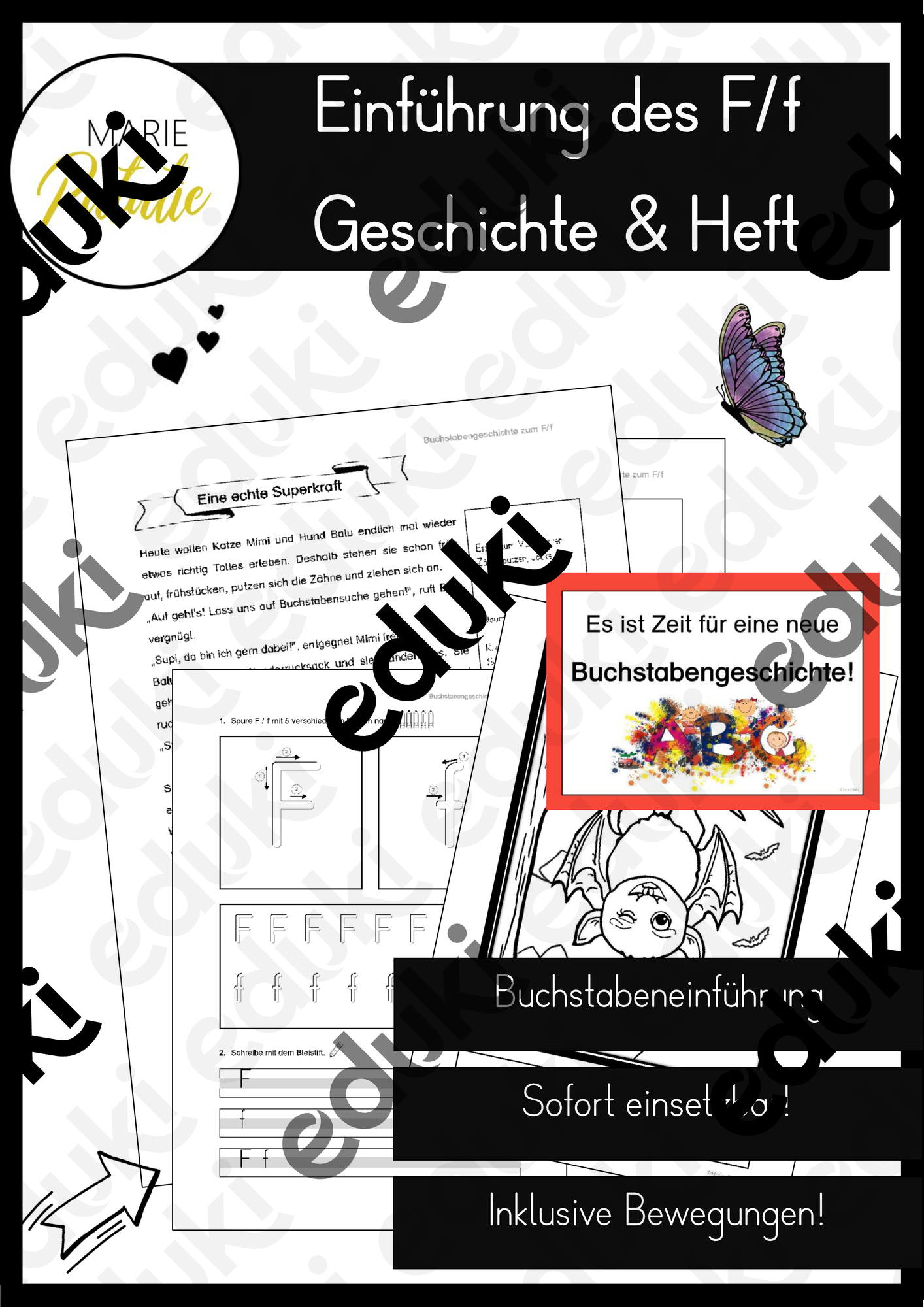 Buchstabeneinführung F/f Geschichte zur Einführung Klasse 1 ...
