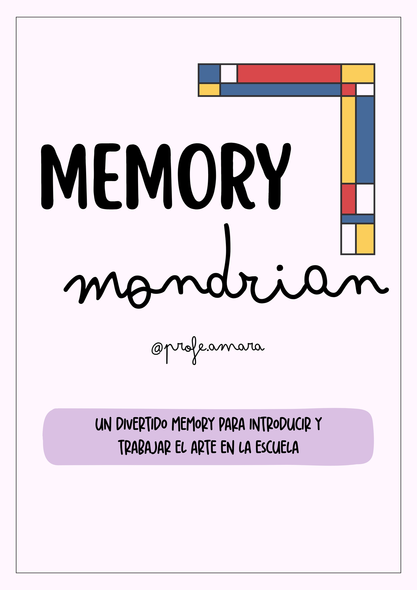 MEMORY PIET MONDRIAN - material de la siguiente asignatura Material ...