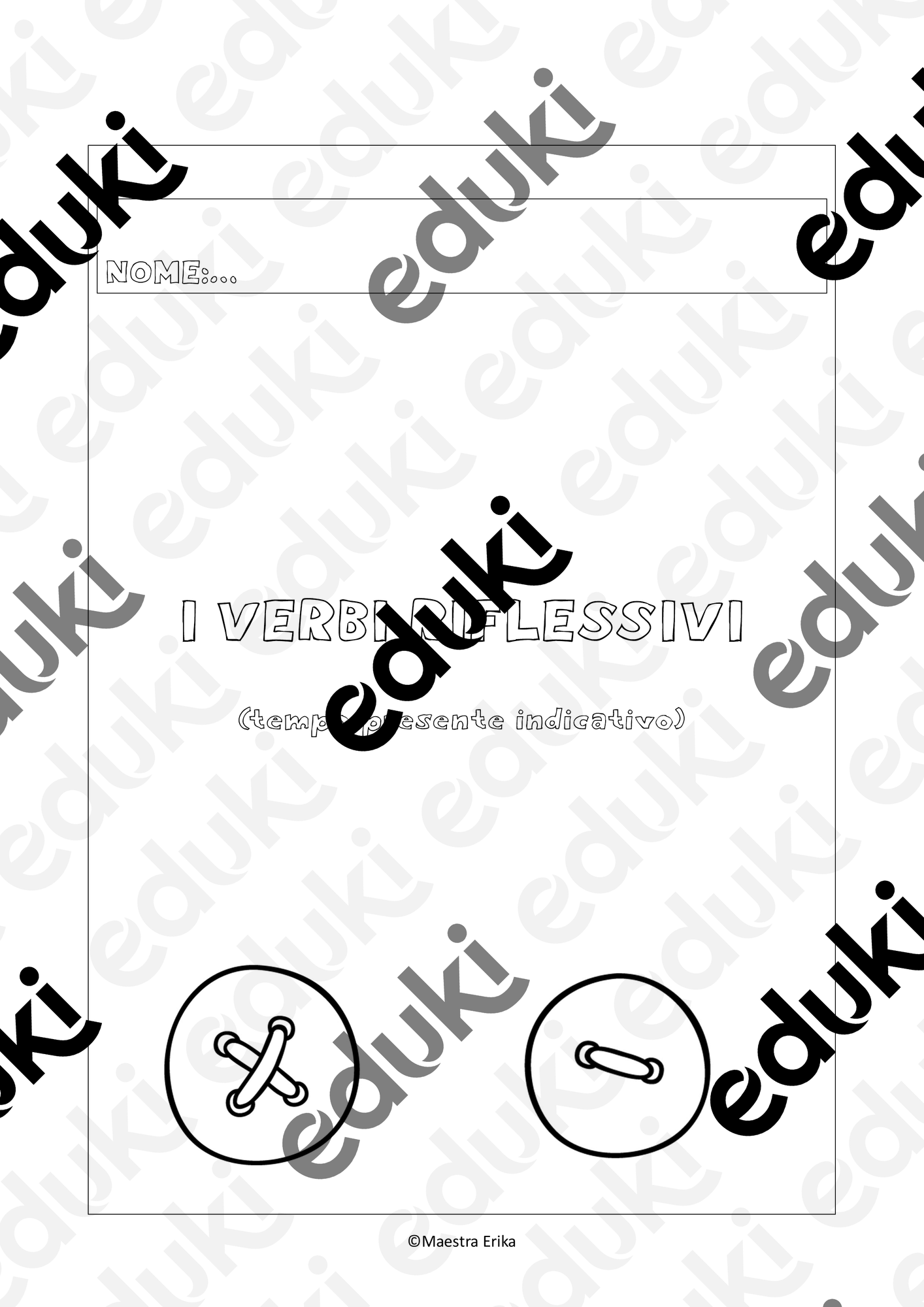 I verbi riflessivi, esercizi - Materiale didattico per la materia Italiano