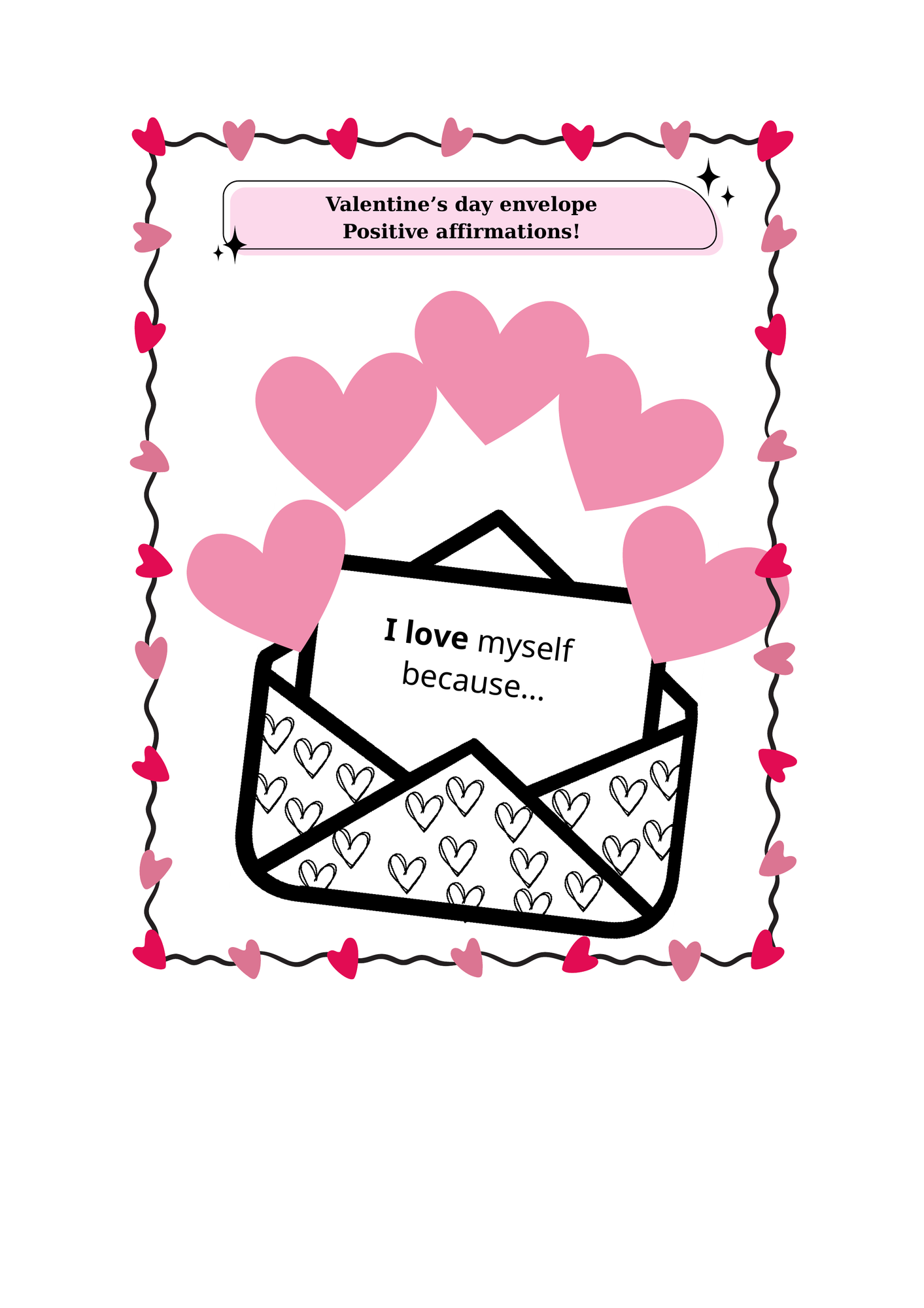 Valentine's day envelope- Positive affirmations! 💖🤗 - Εκπαιδευτικό ...