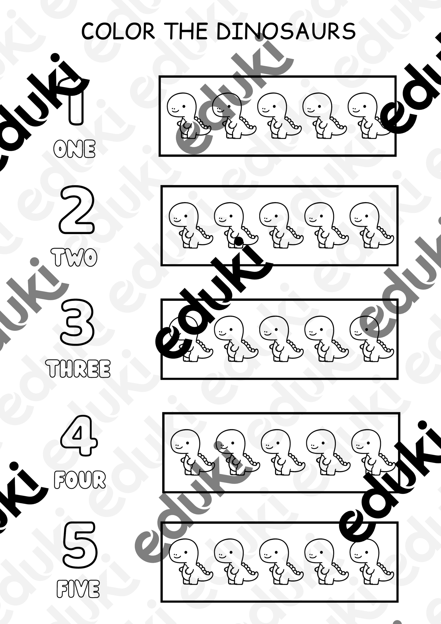 COUNT THE DINOSAURS 1 - material de la siguiente asignatura Inglés ...