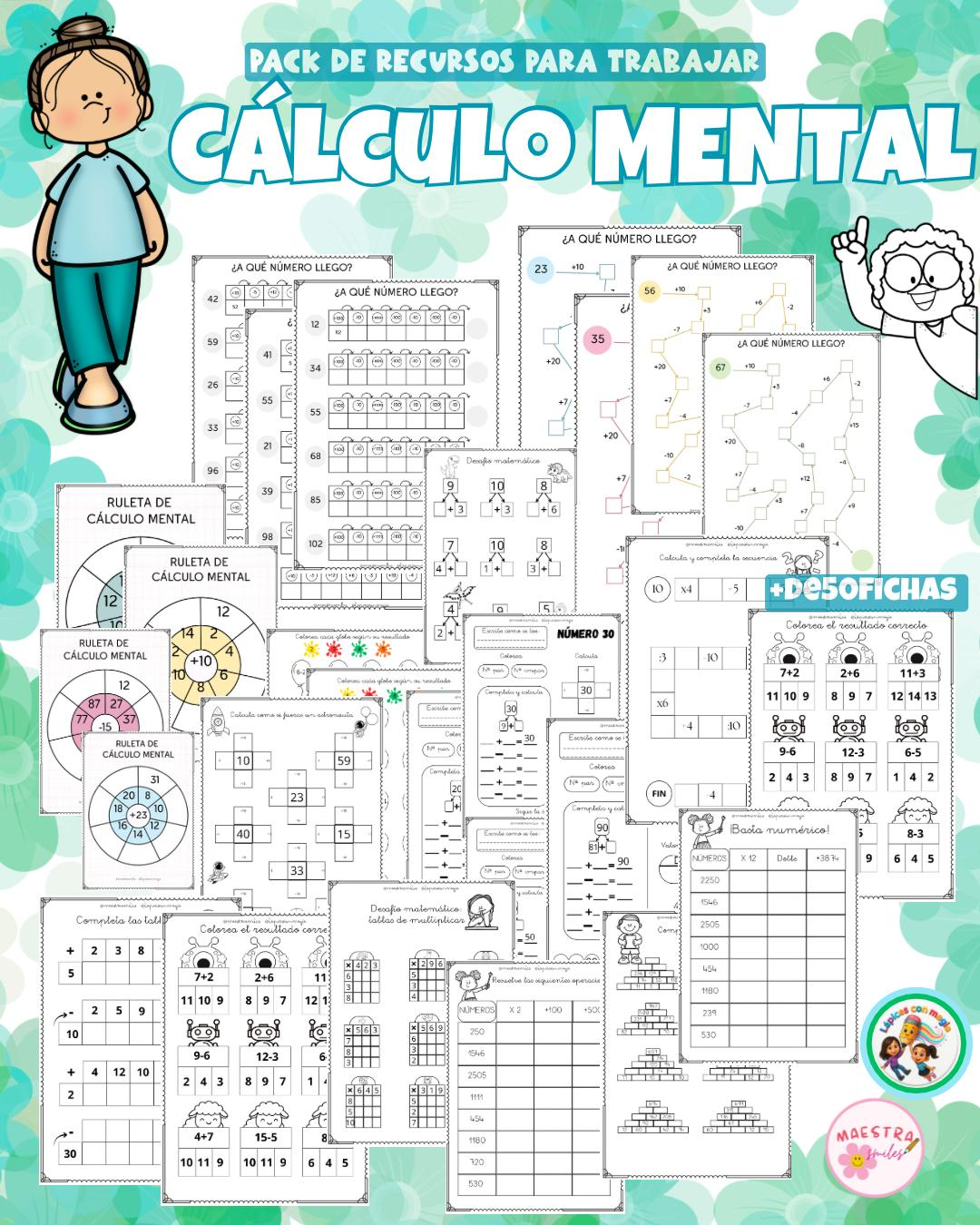 CUADERNO CÁLCULO MENTAL - material de la siguiente asignatura Matemáticas