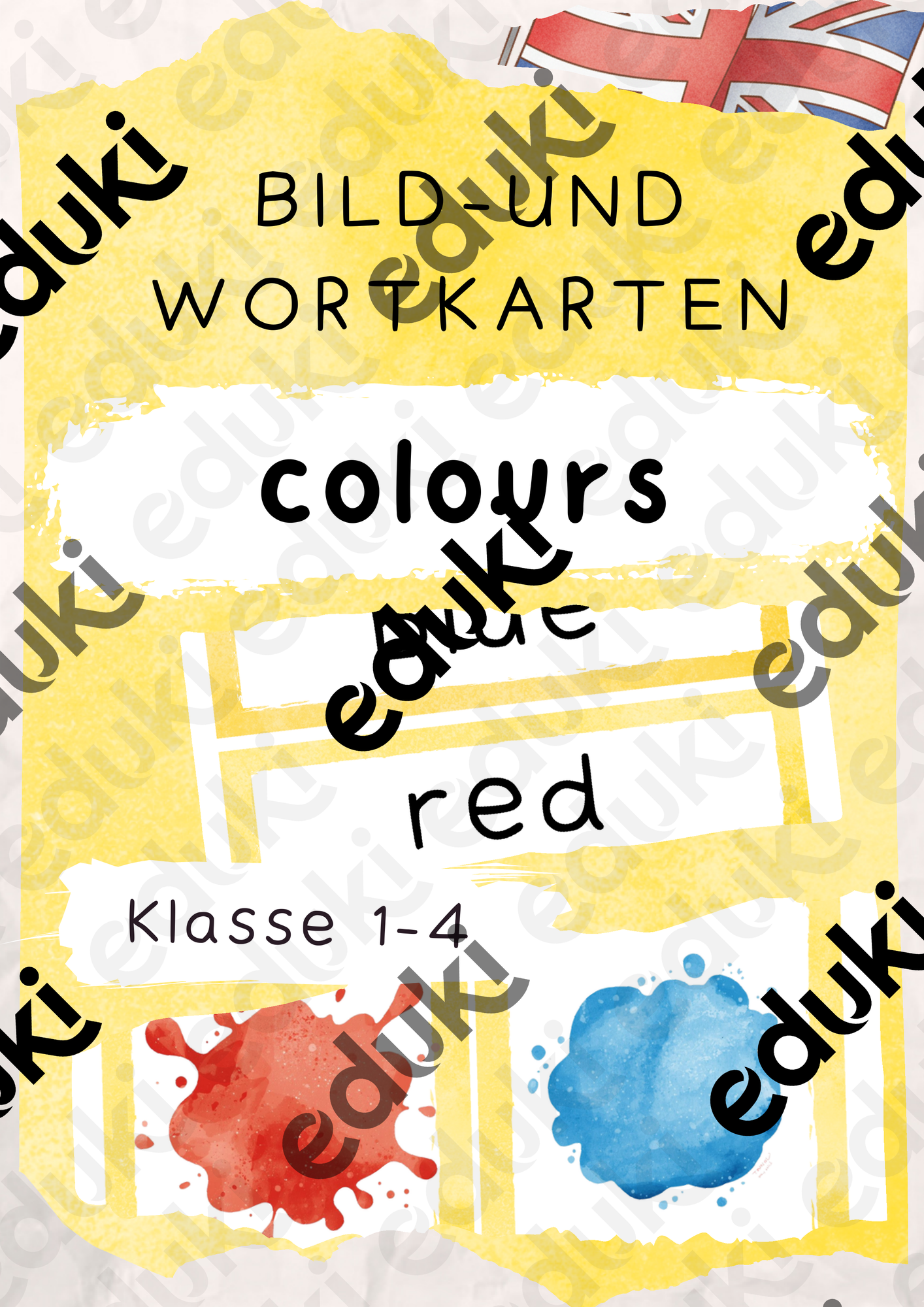 Flashcards 'colours' (Bild-und Wortkarten zu Farben ...