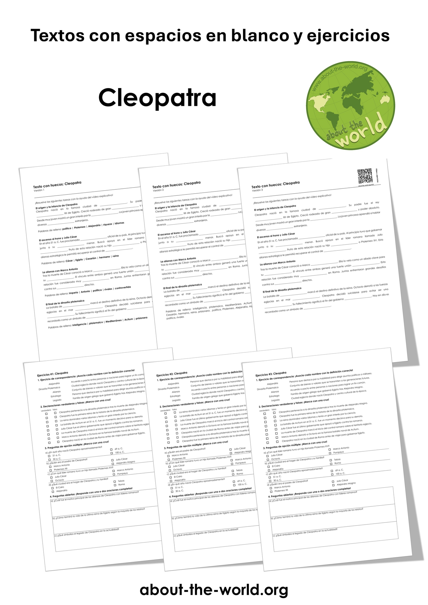 Cleopatra - material de la siguiente asignatura Historia