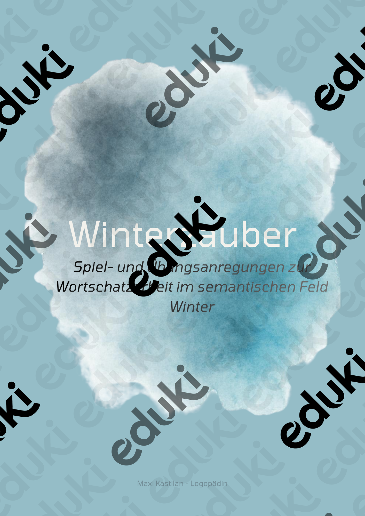 "Winterzauber" - Spiel- und Übungsanregungen zur Wortschatzarbeit im ...