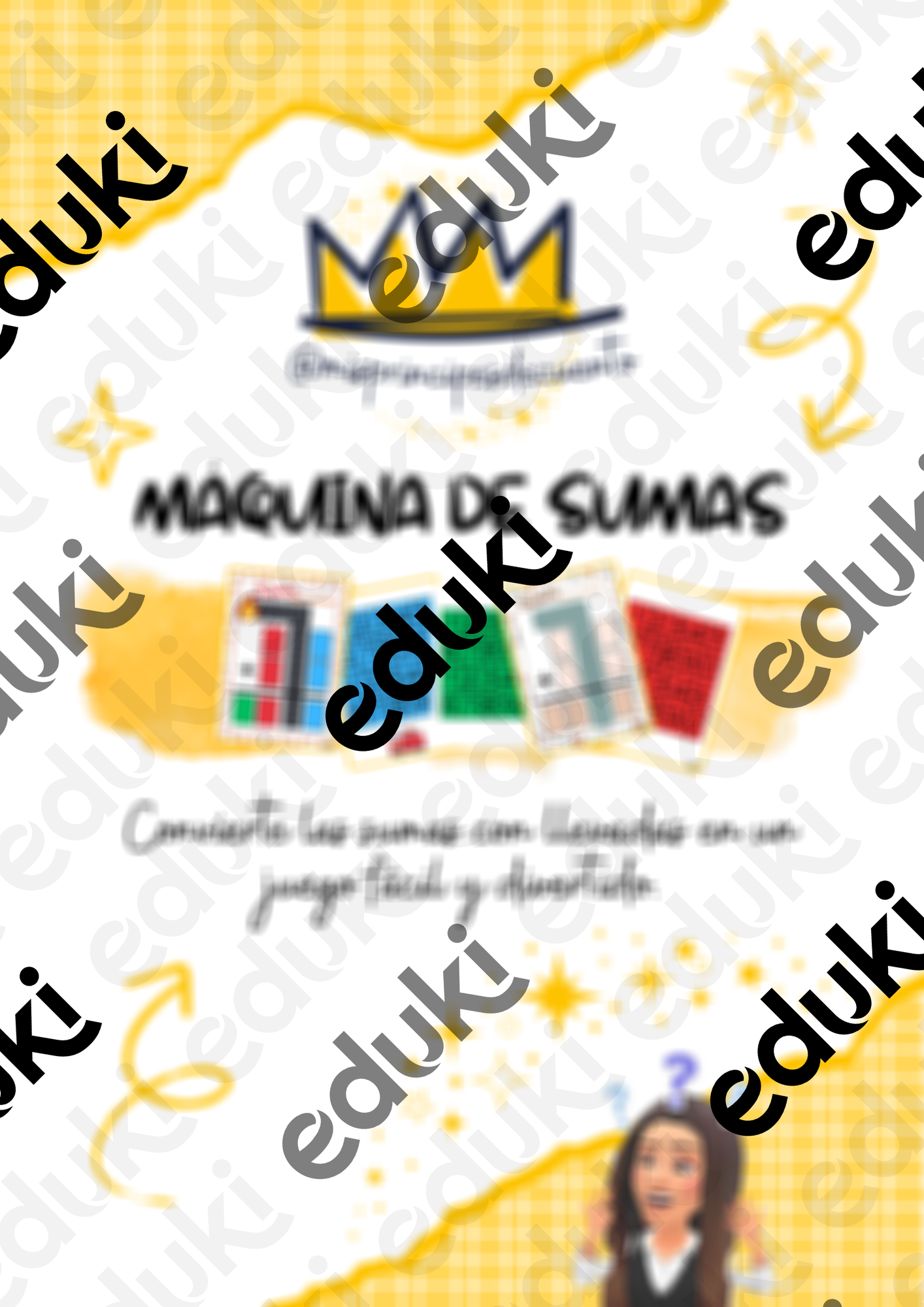 Máquina de sumas @misprincipesdecuento - material de la siguiente ...