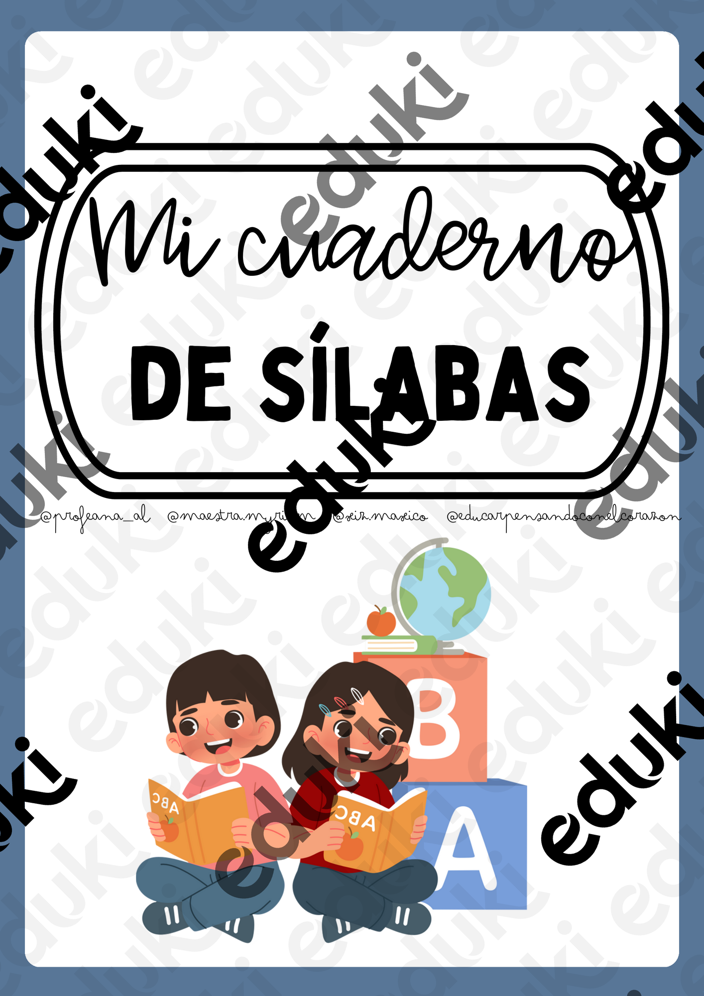 Mi cuaderno de sílabas - material de la siguiente asignatura Lengua y ...