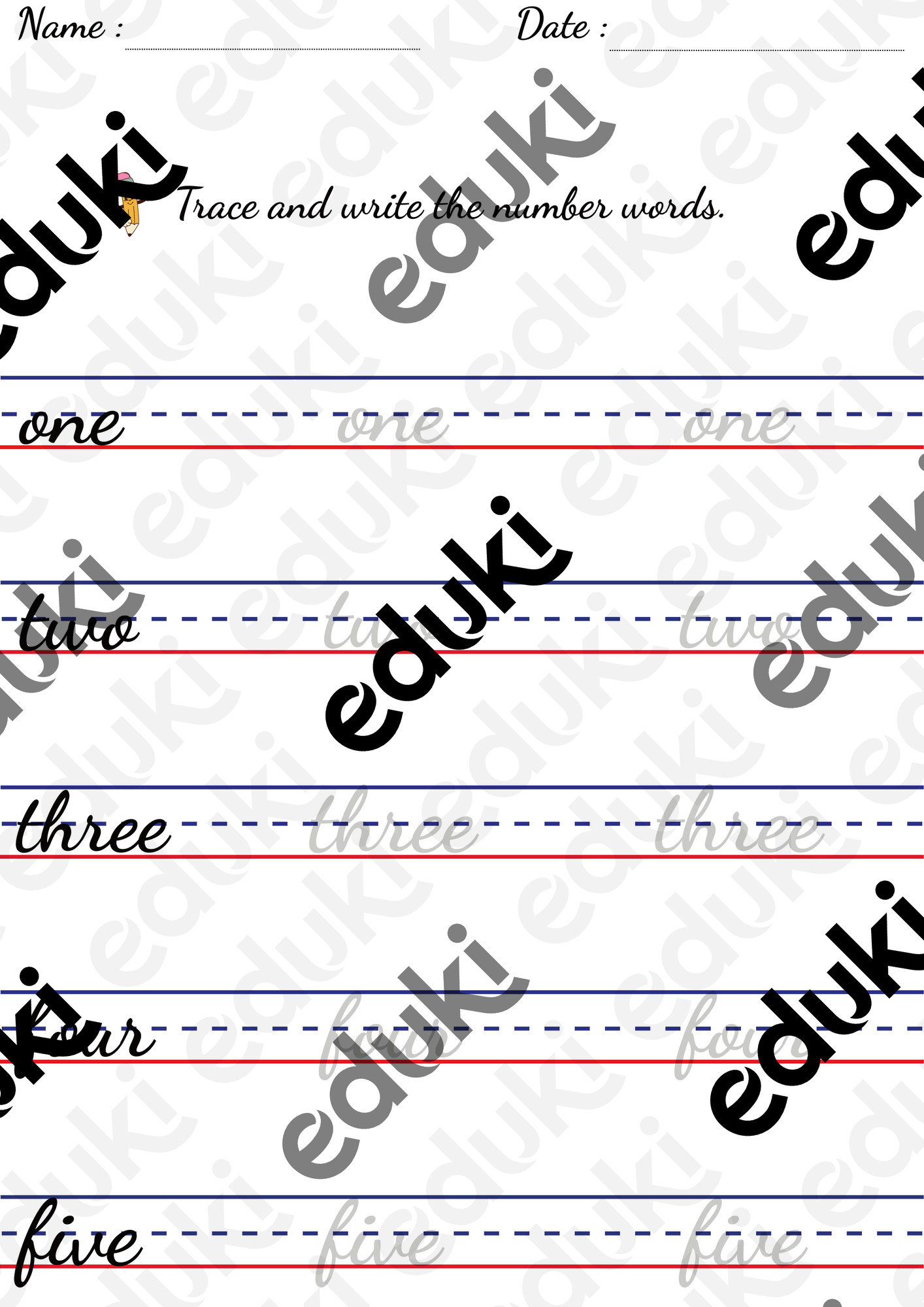 Number Words Cursive Handwriting Worksheets | CP CE1 - Ressource ...