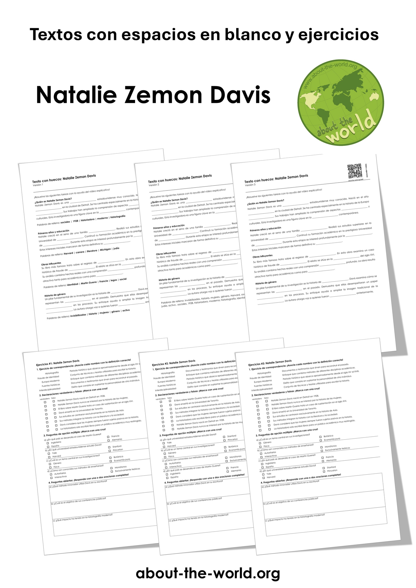 Natalie Zemon Davis - material de la siguiente asignatura Historia