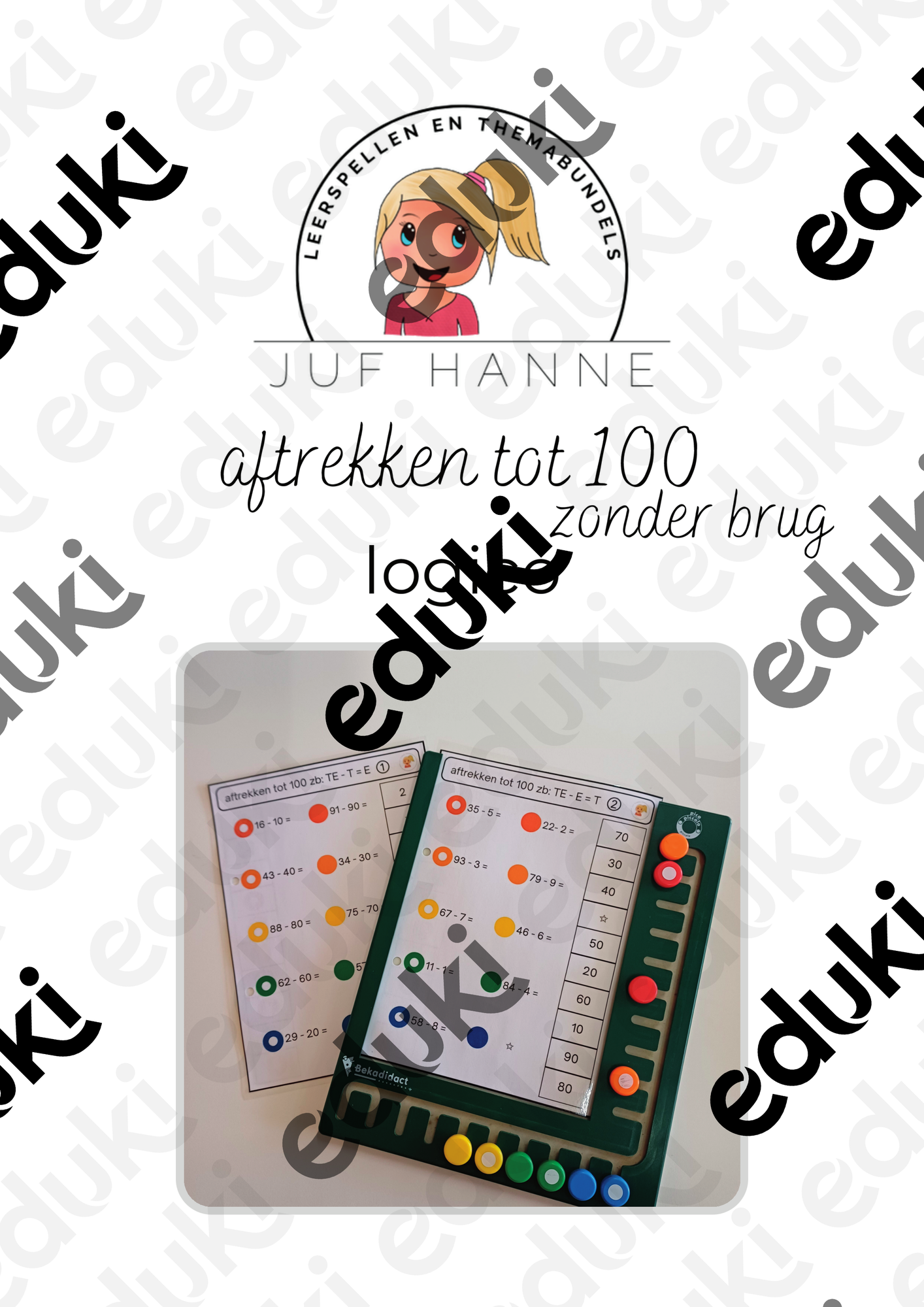 Optellen en aftrekken tot 100 zonder en met brug - Lesmateriaal in het ...