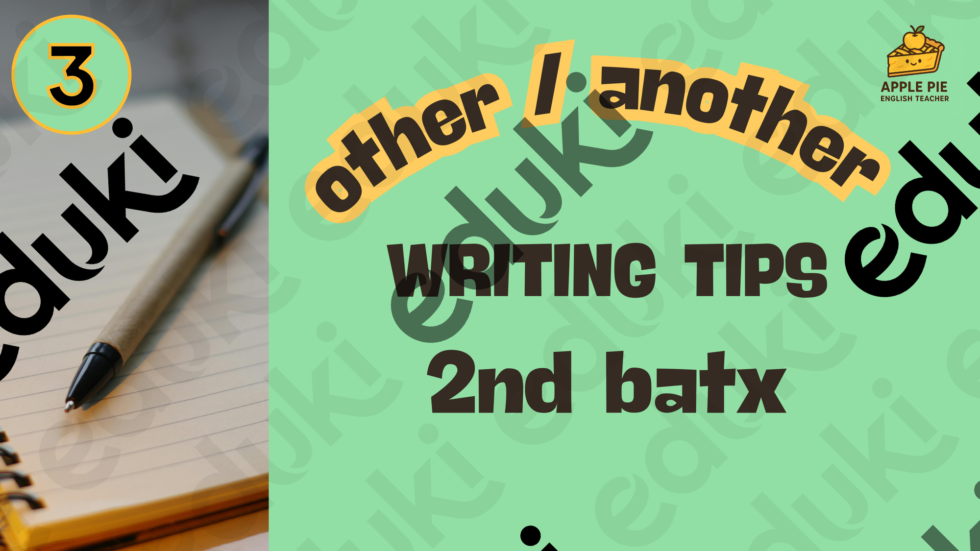 WRITING TIPS 2nd batx - other and another - material de la siguiente ...
