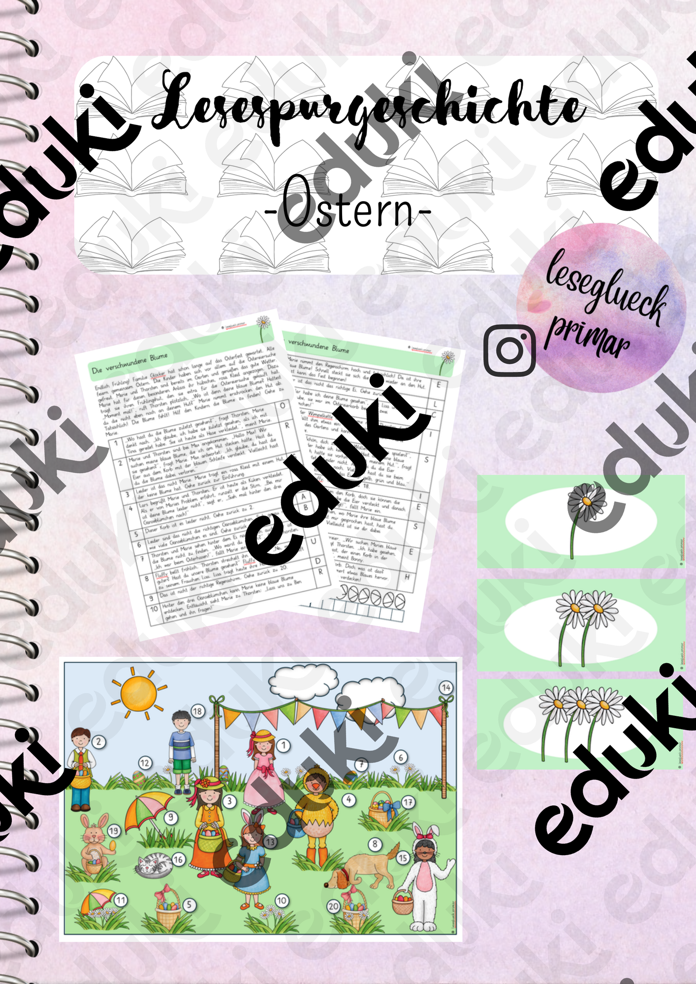 Lesespurgeschichte Ostern, Frühling (Klasse 4) – Unterrichtsmaterial im ...