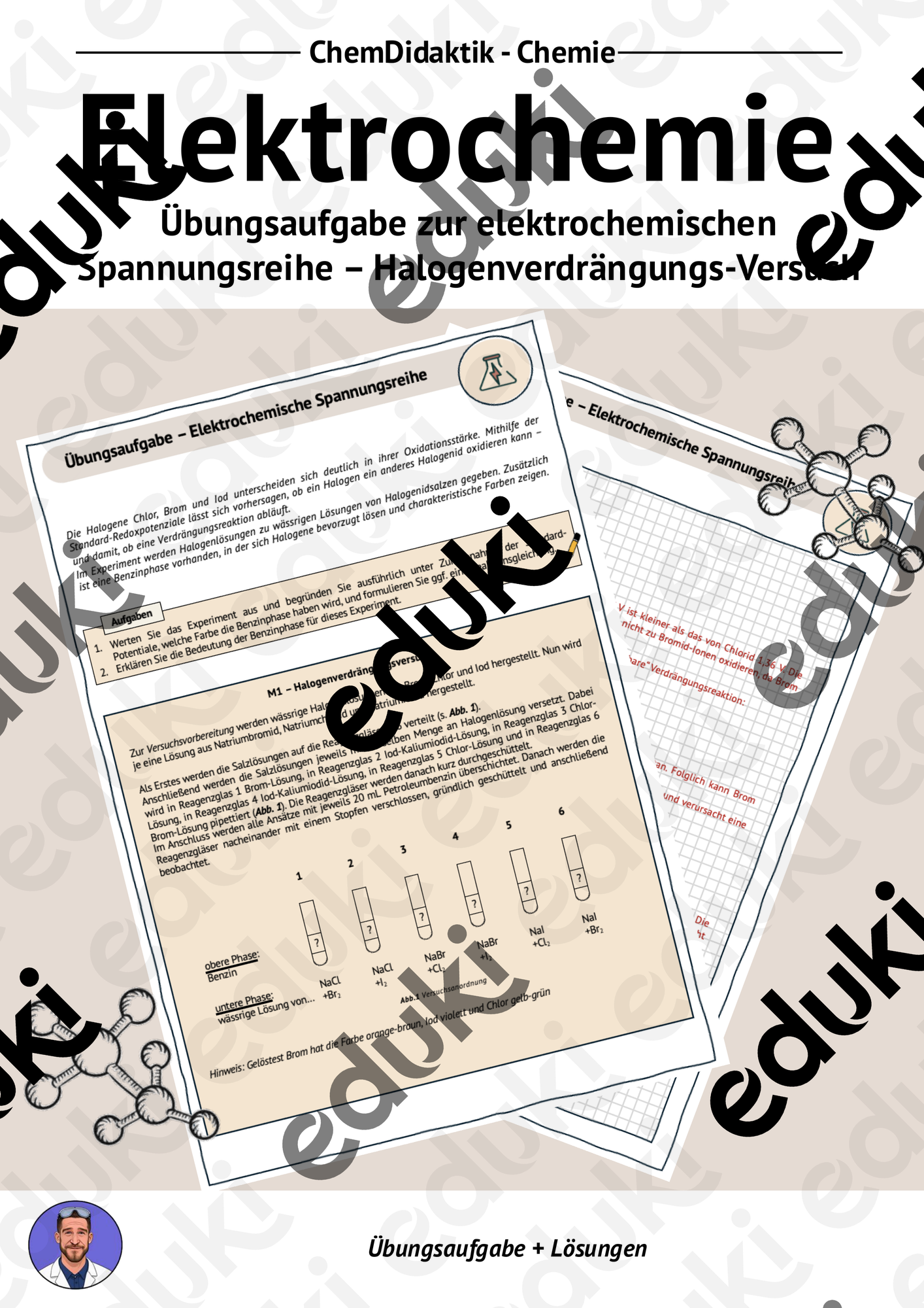 Elektrochemie - Übung Halogenverdrängungsversuch – Unterrichtsmaterial ...
