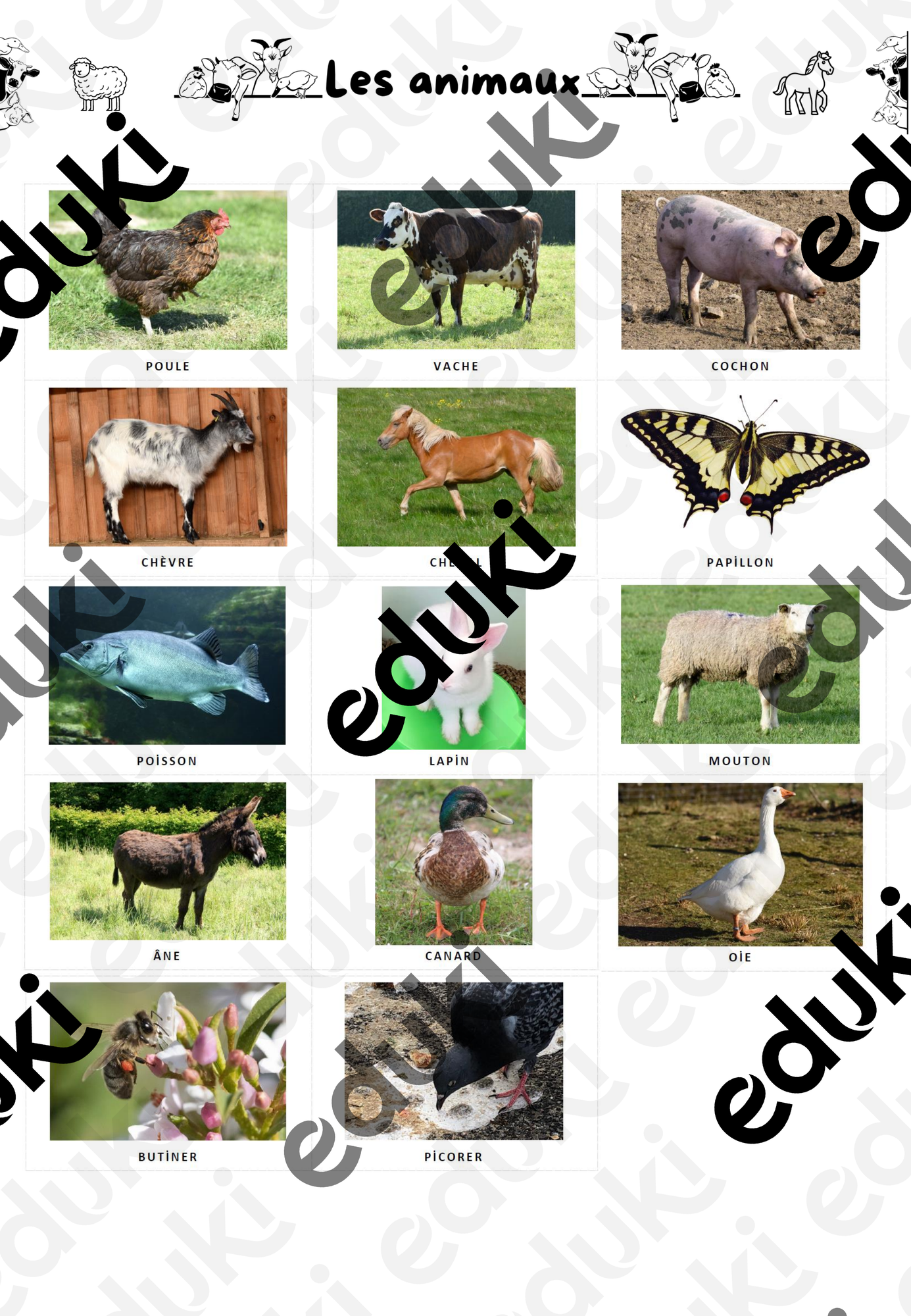Thémots PS Thème 4 Les animaux - Ressource pédagogique pour ton cours ...
