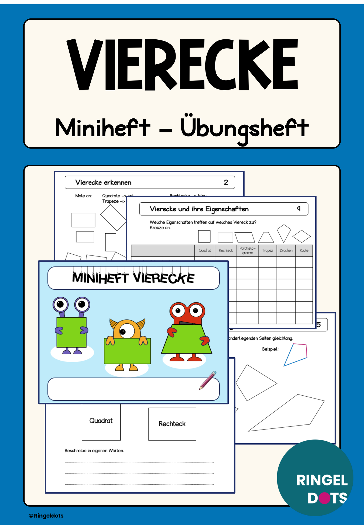 Miniheft Vierecke: Namen und Eigenschaften besonderer Vierecke ...