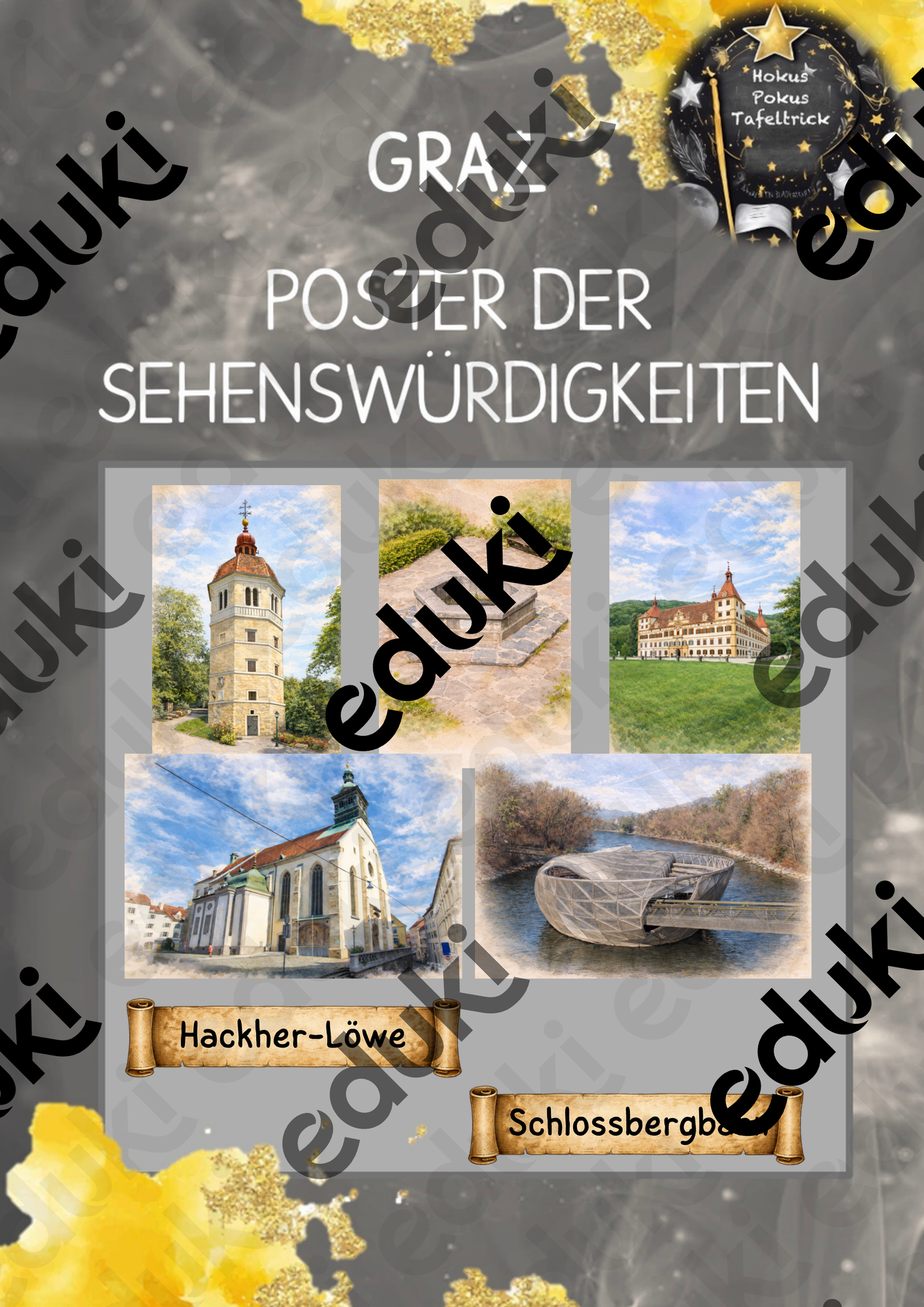 Graz: Poster der Sehenswürdigkeiten – Unterrichtsmaterial im Fach ...