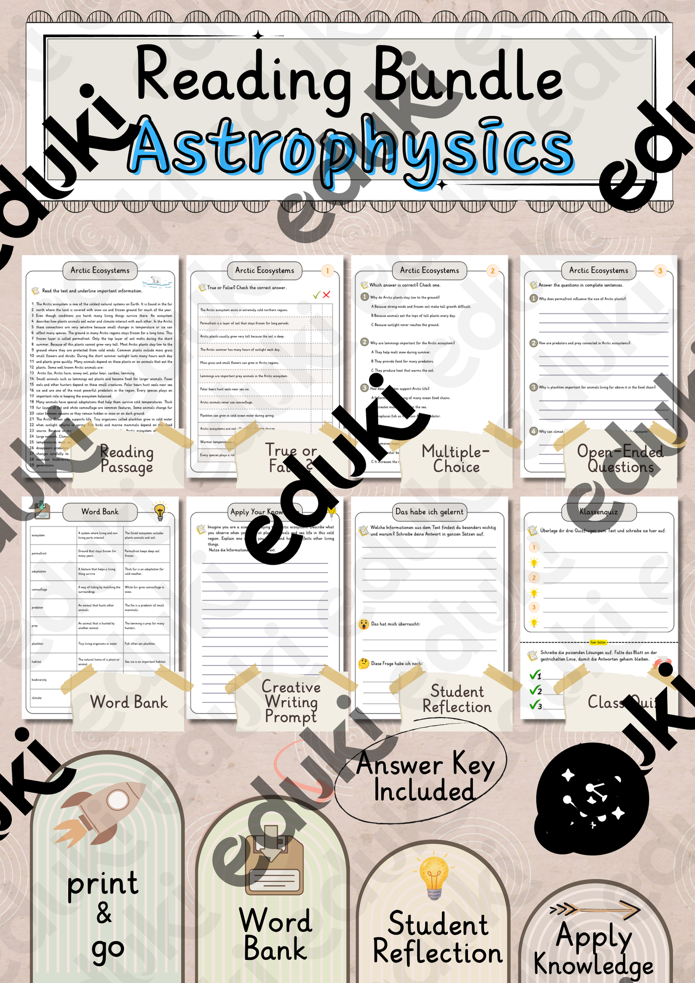 Astrophysics Premium Reading Comprehension Activities Bundle ...