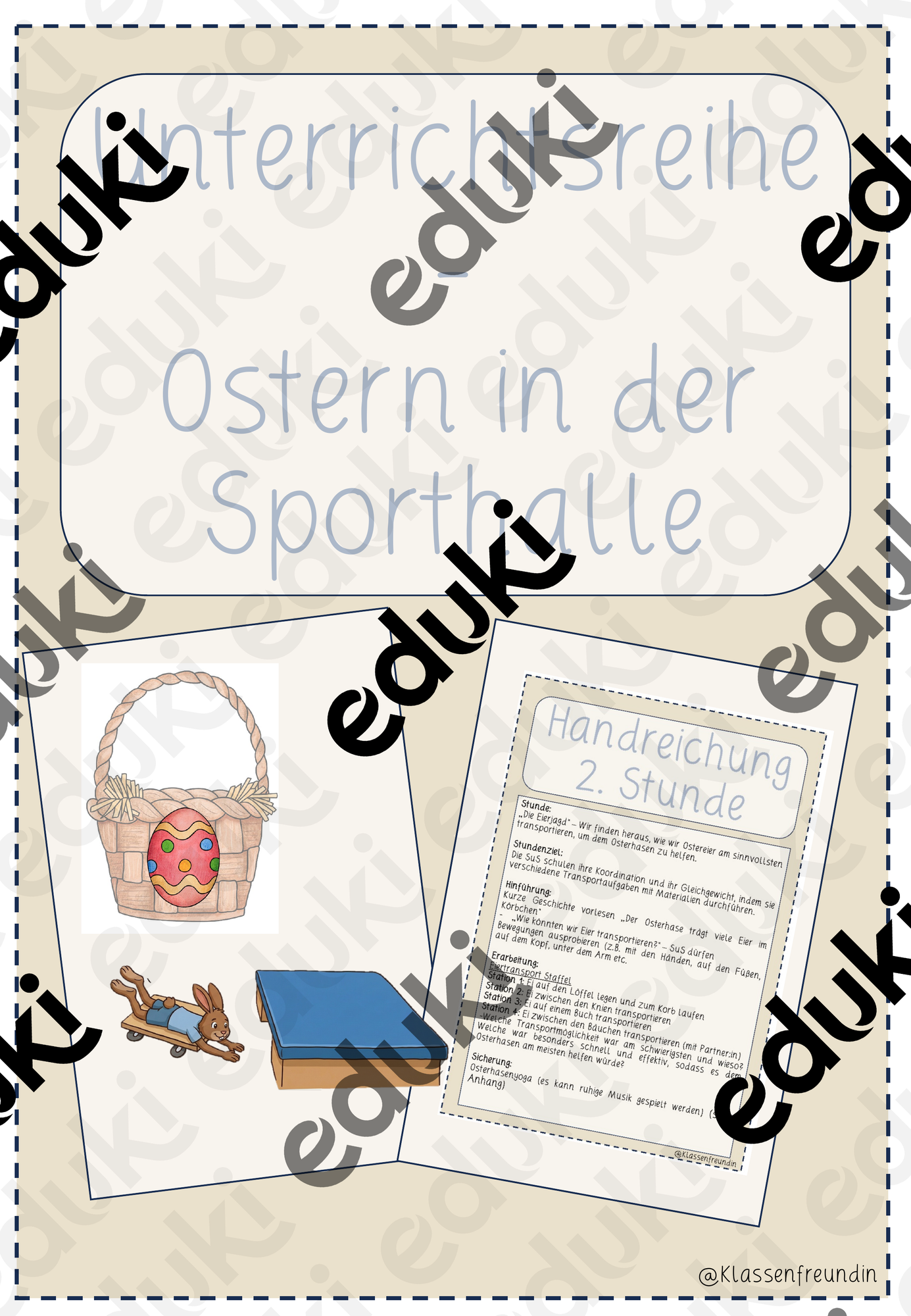 Unterrichtsreihe Ostern Sport – Unterrichtsmaterial im Fach Sport