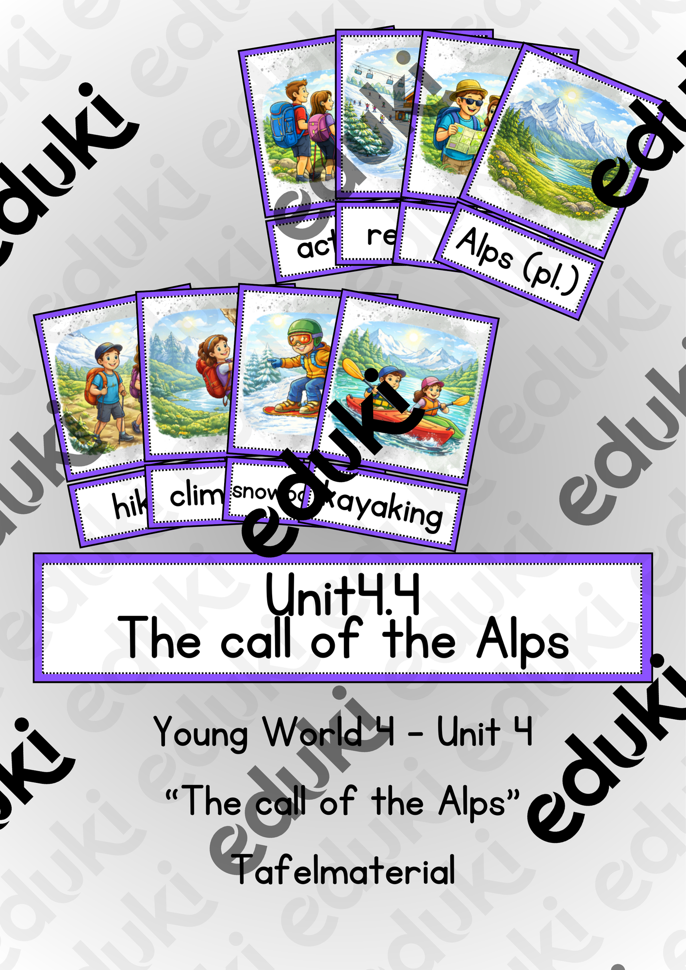 Tafelmaterial Young World 4 Unit 4 "The call of the Alps" - Klett ...
