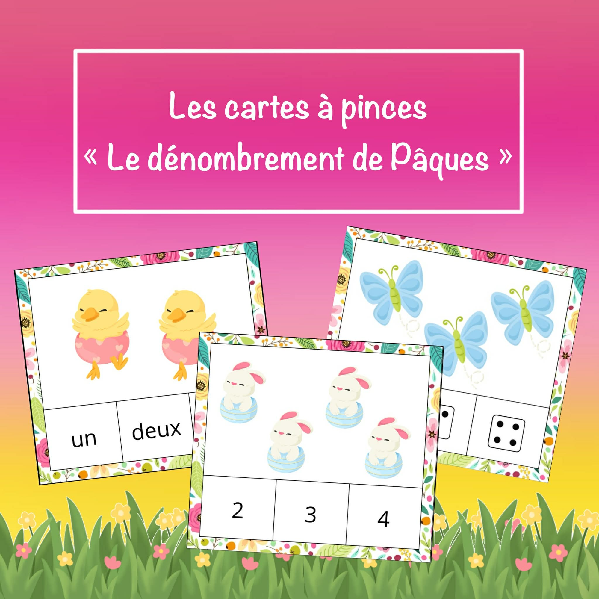 Les cartes à pinces: "Le dénombrement de Pâques" - Ressource ...
